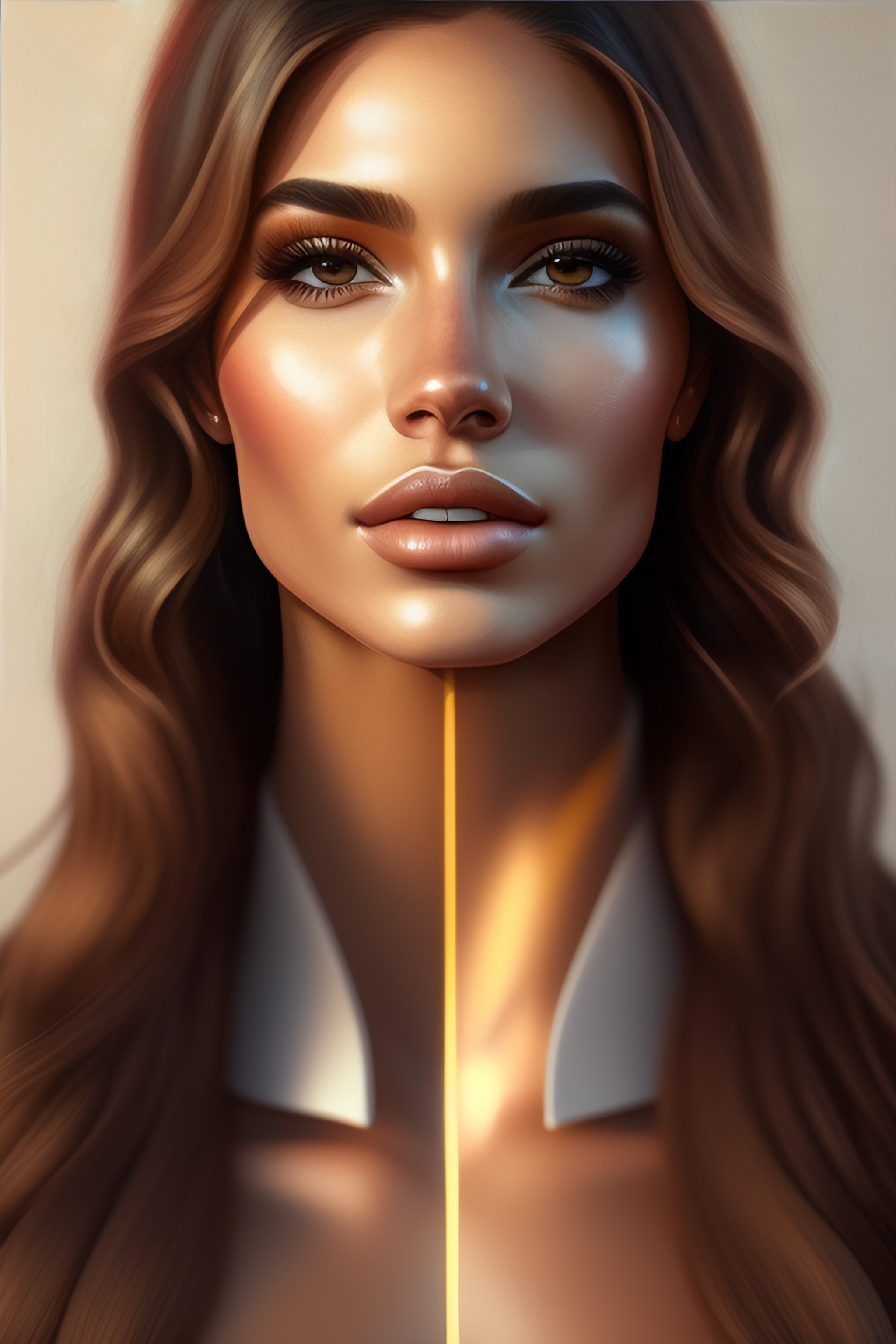 Lexica - Portrait of a gorgeous young woman, latina face, illustration ...
