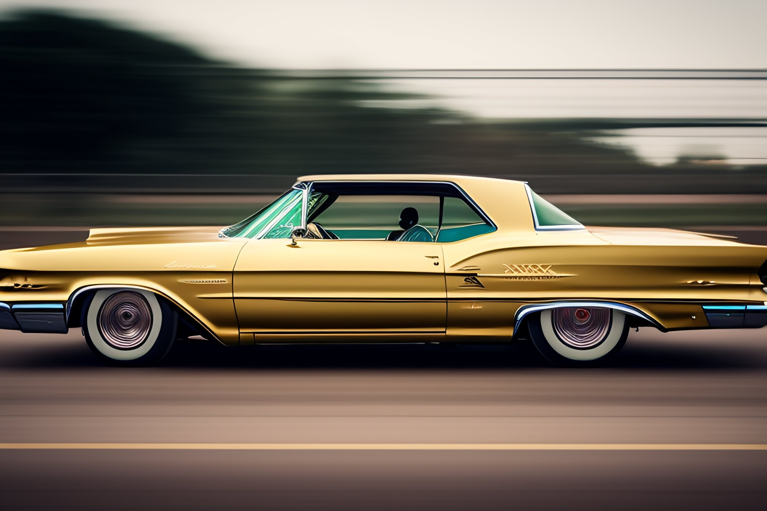Lexica - The side of a lowrider on the freeway