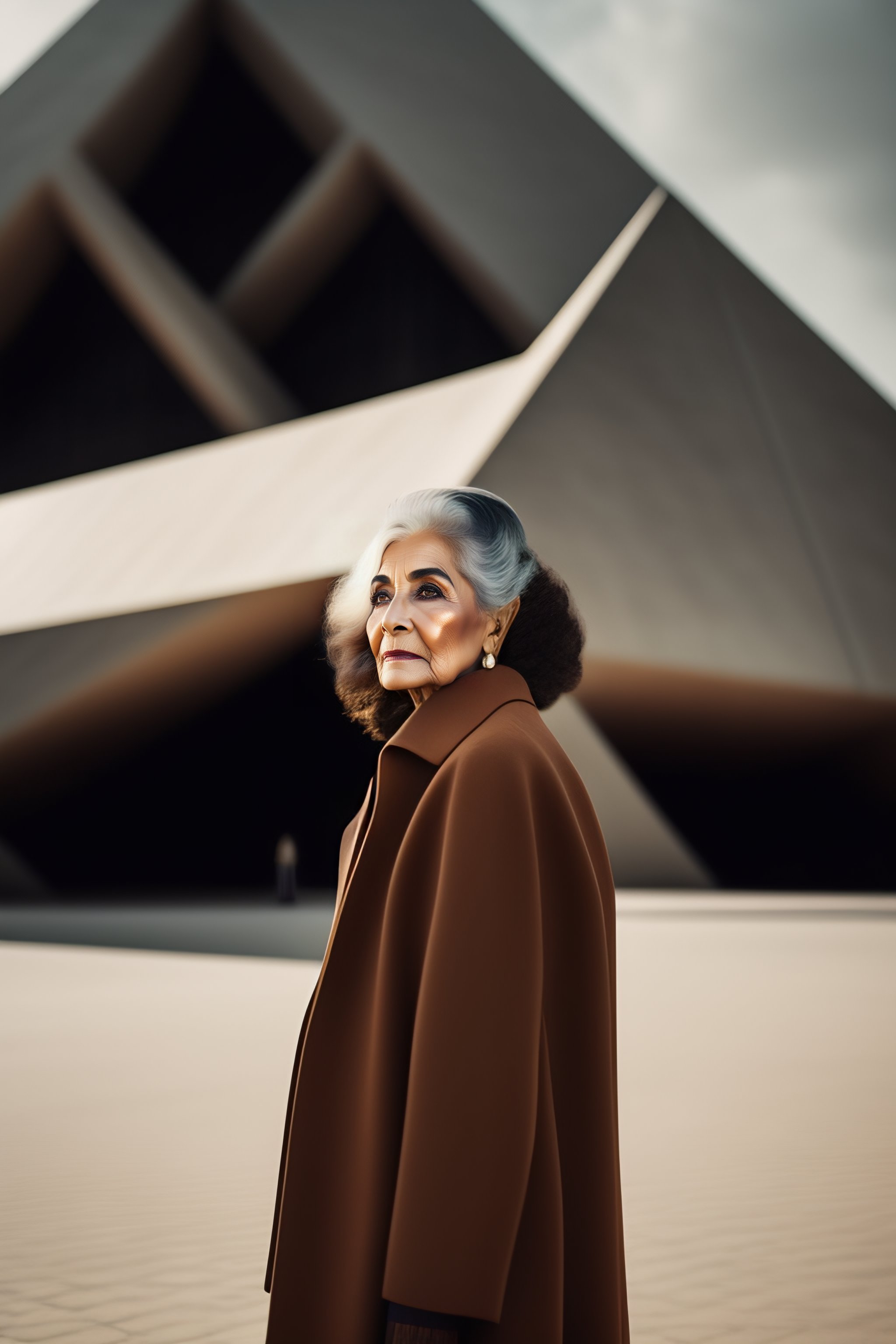 Lexica - Portrait of haute couture beautiful small Hispanic old lady ...