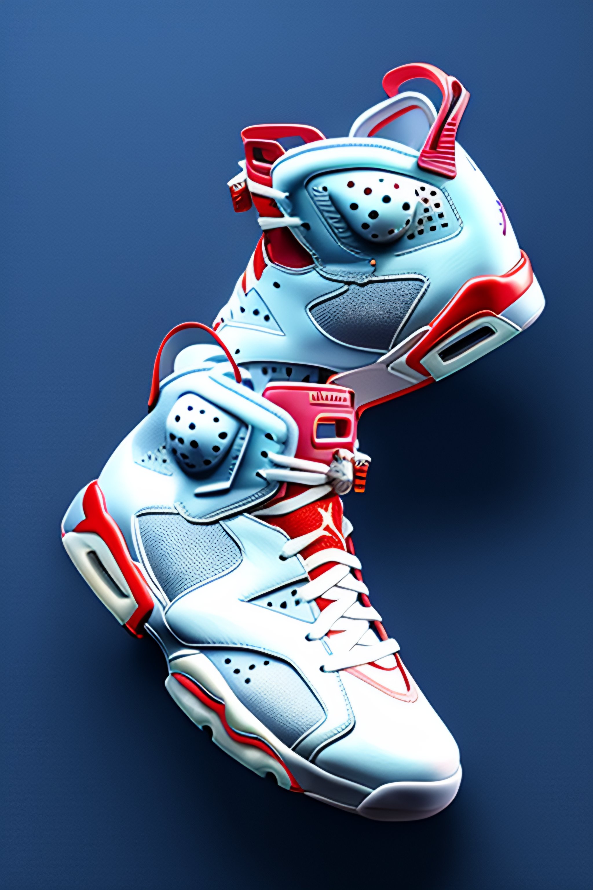 Lexica - Original Nike Air Jordan 6 sneaker, Original design, ((white ...
