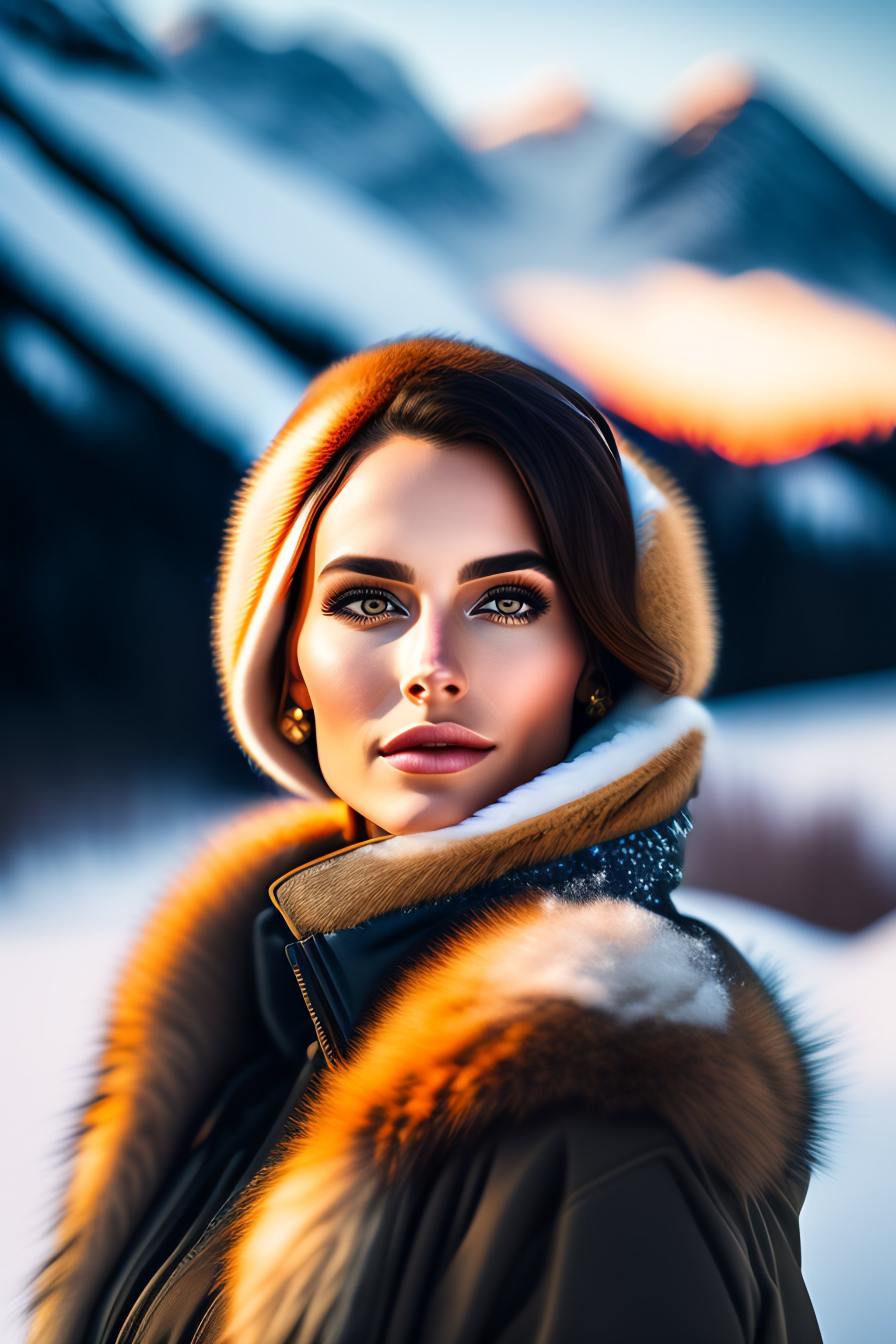 Lexica - Realistic full potrait of Beautiful romanian woman with makeup ...