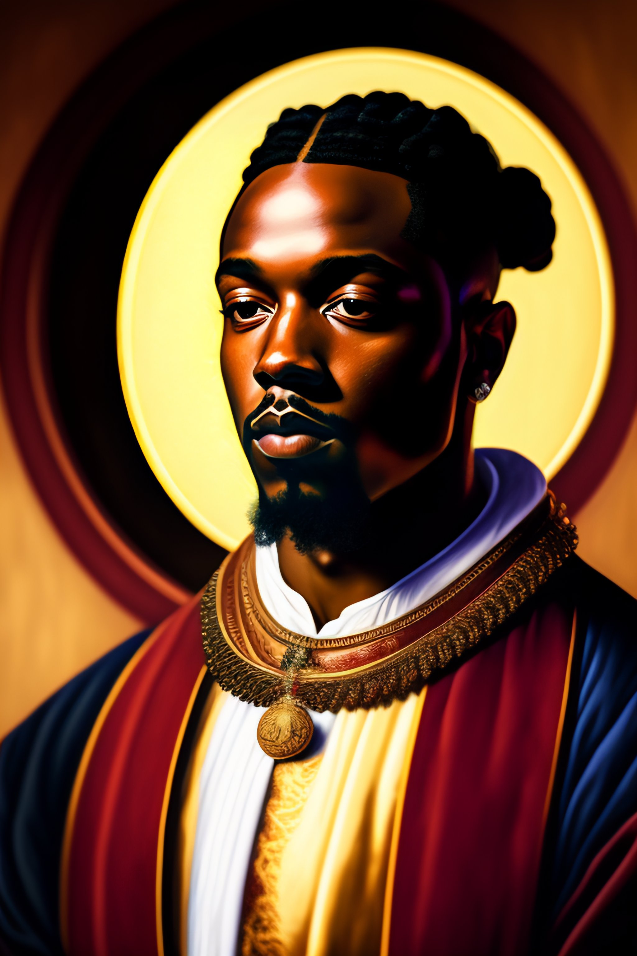 Lexica - Portrait of kendrick lamar as a renaissance artist