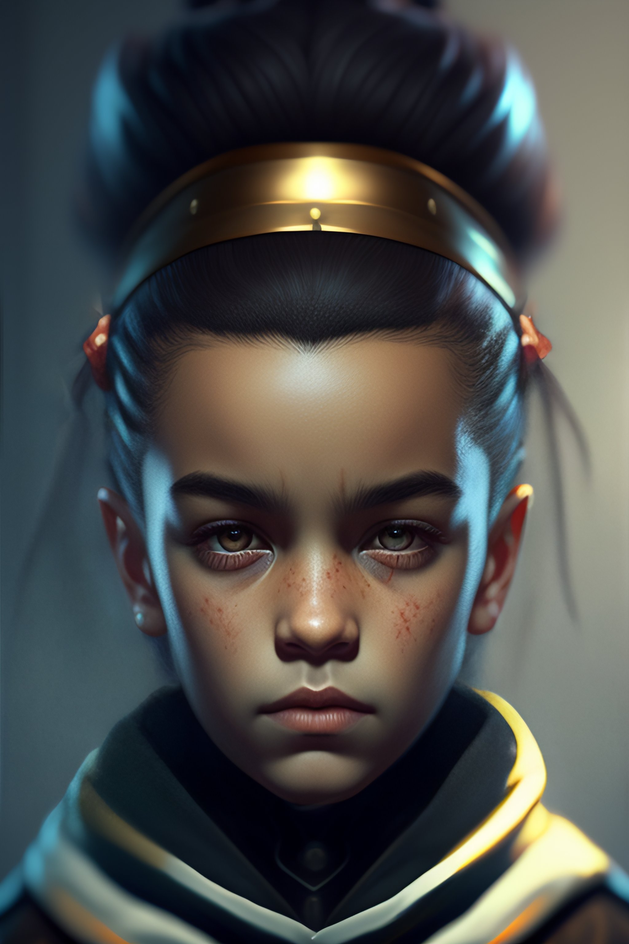 Lexica - A portrait of poor crazy aggressive child, in a style of ...