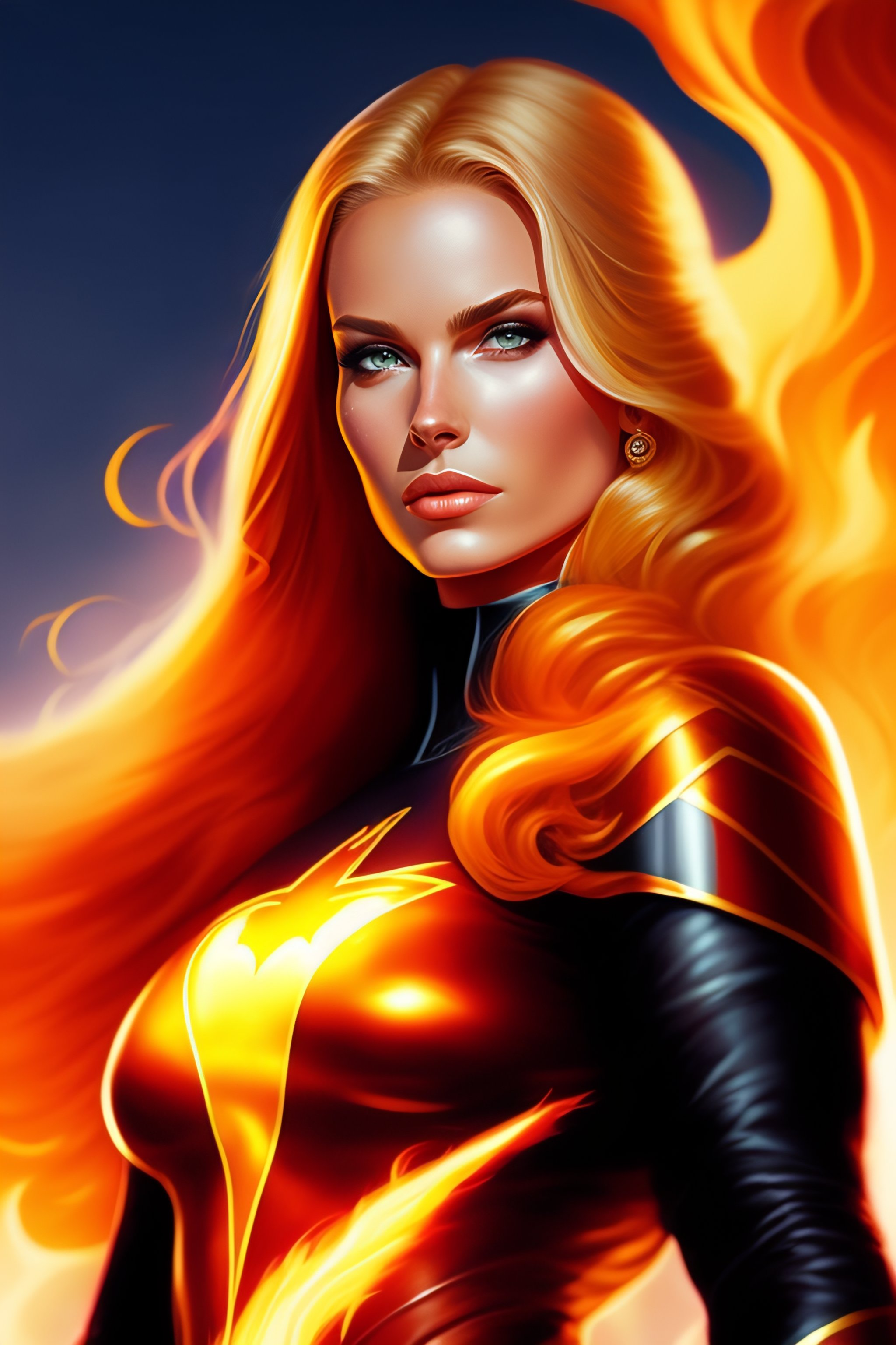 Lexica - Beautiful portrait of badass woman superhero, phil noto ...