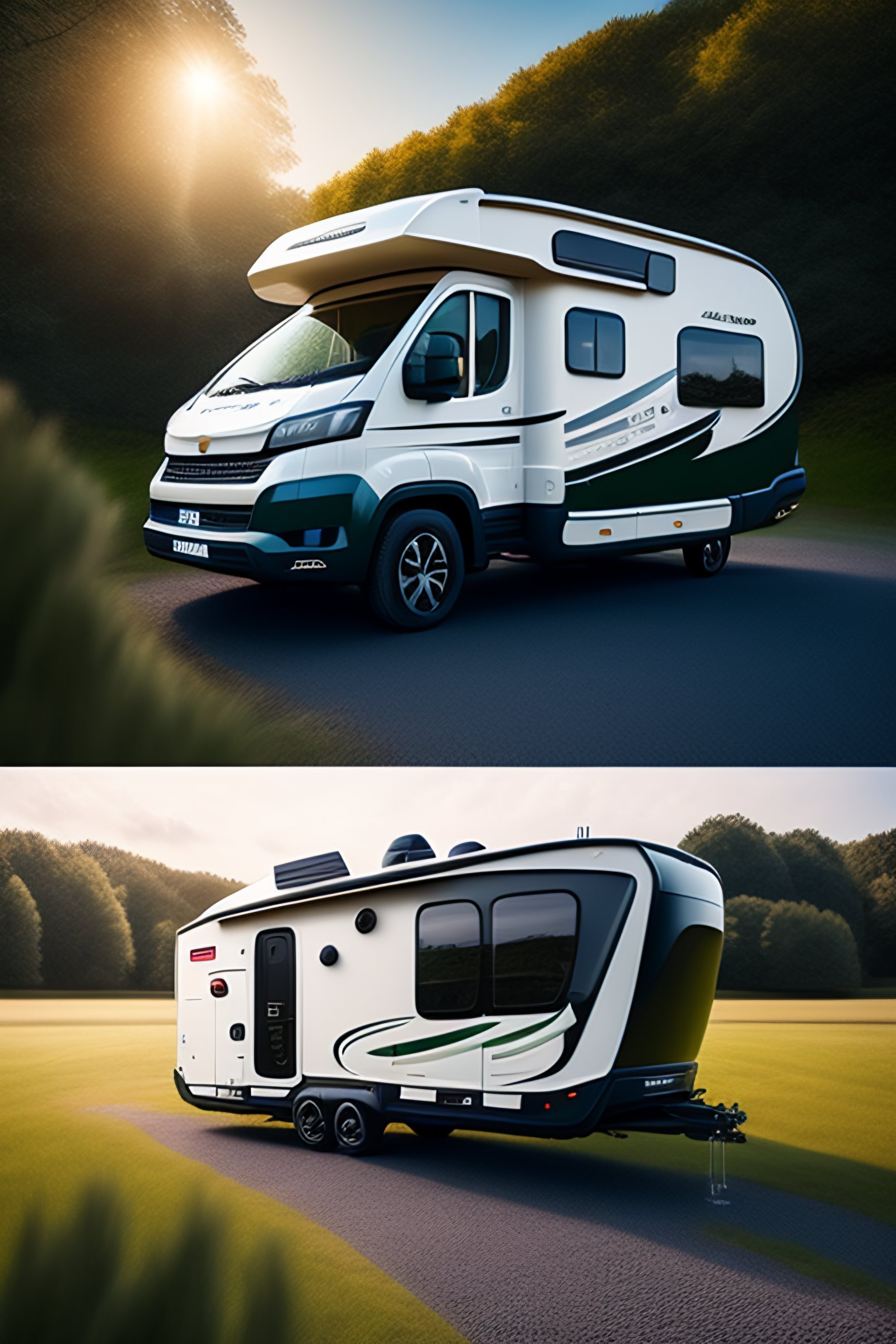 Lexica - A wholesome realistic key shot of!! one!! focused! hymer ...