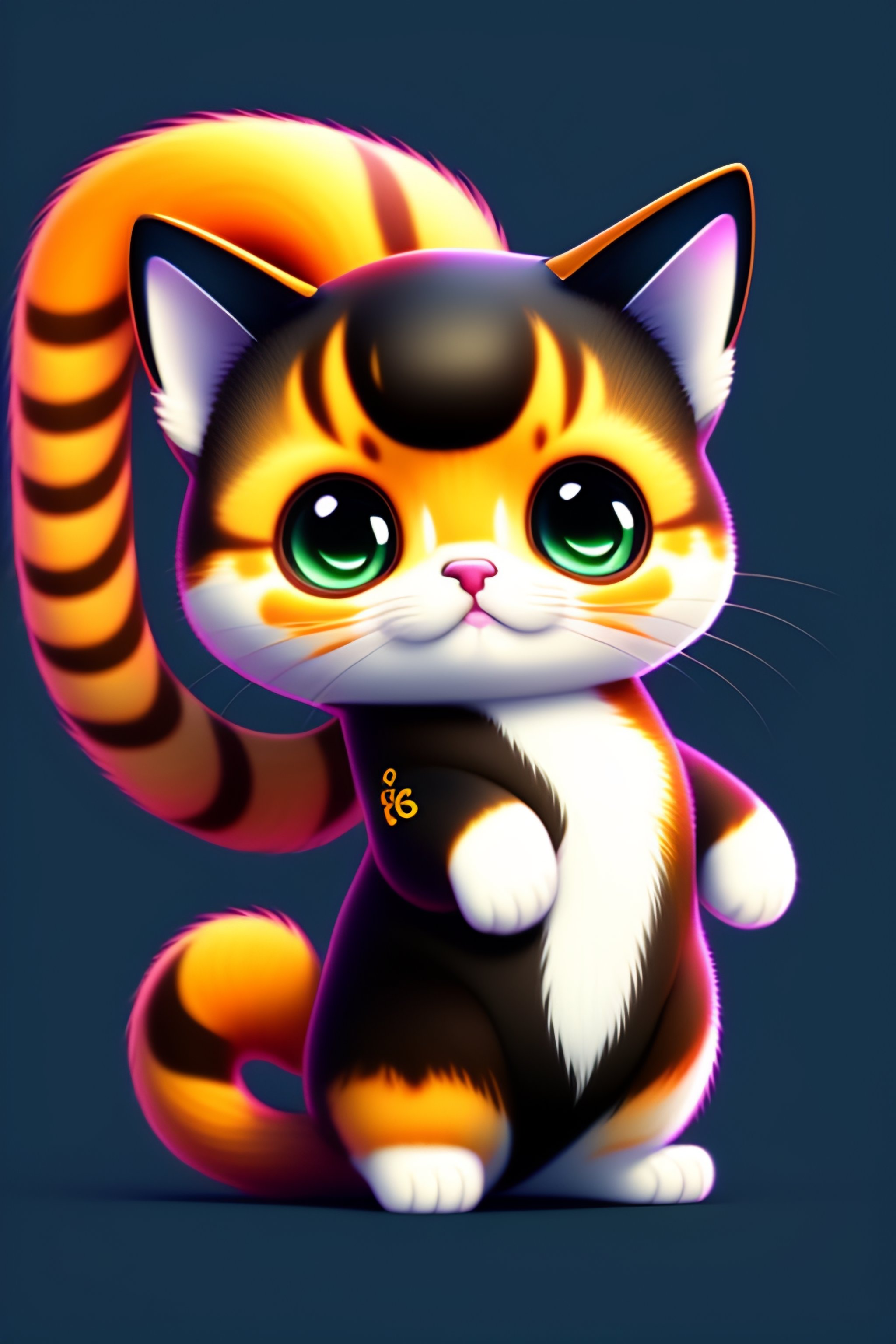 Lexica - Cute chibi cat dancing