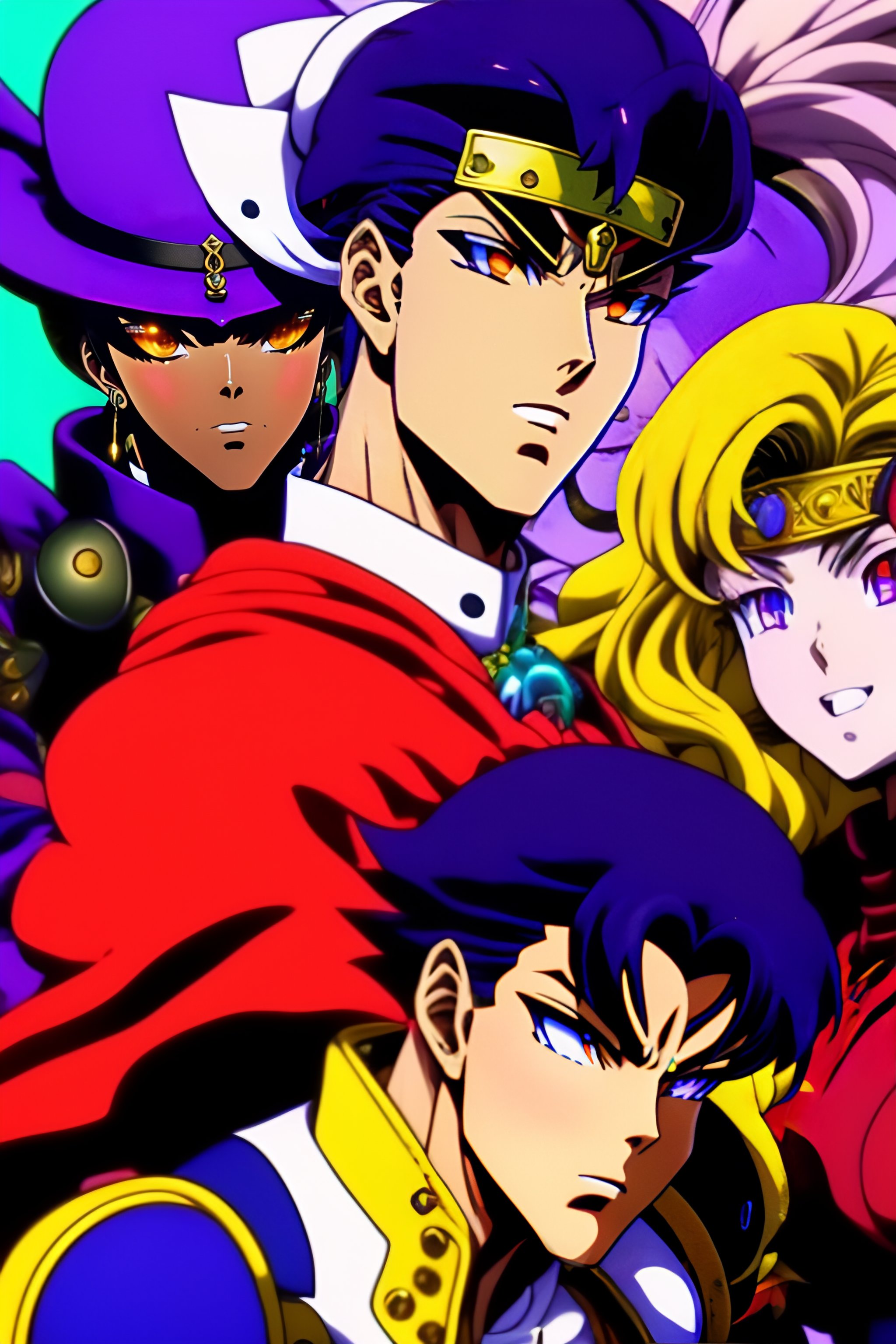 Lexica - Vintage anime screenshot JJBA, 90’s anime aesthetic ...