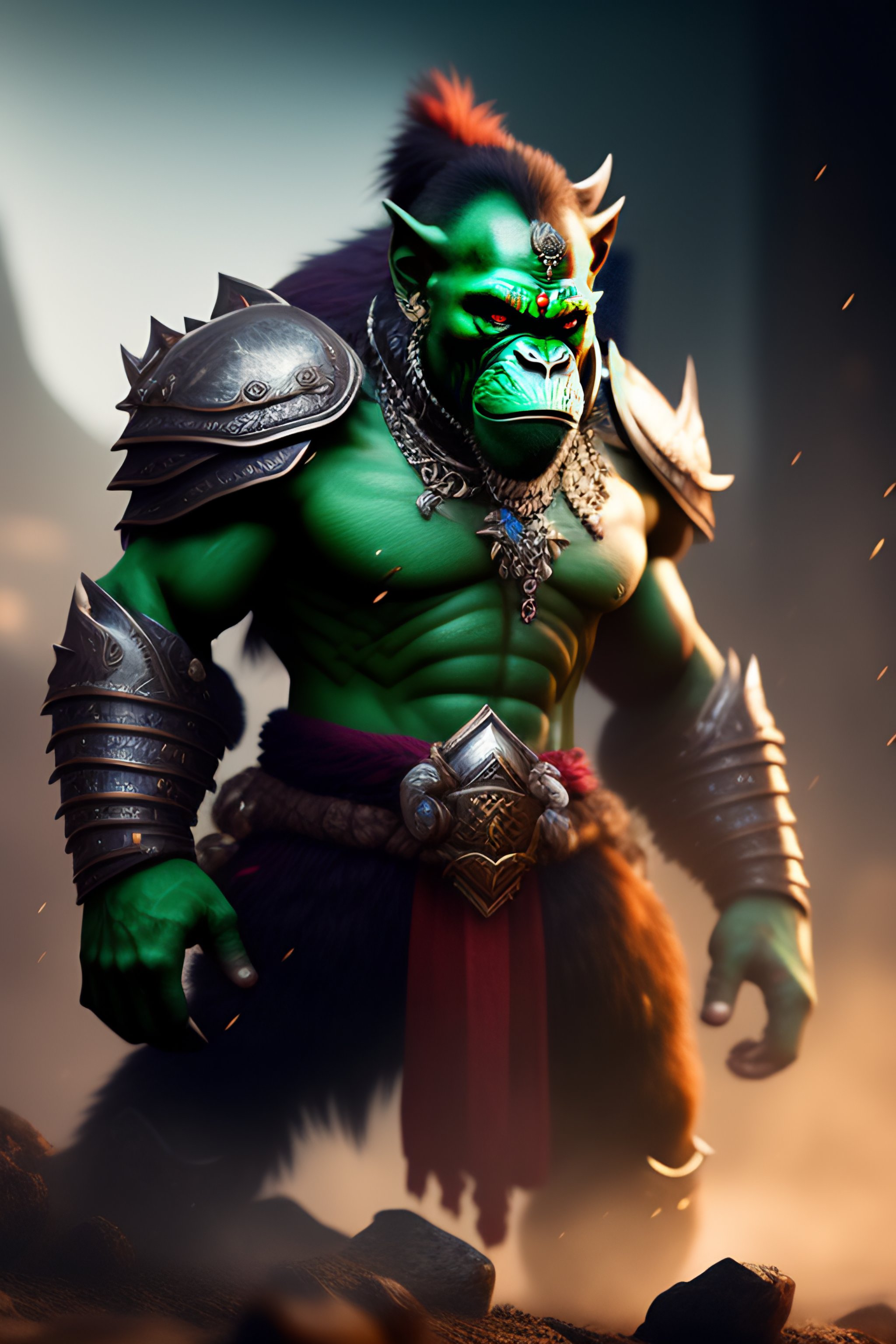 Lexica - Monkey orc warrior friendly game bathroom mud my friend best ...