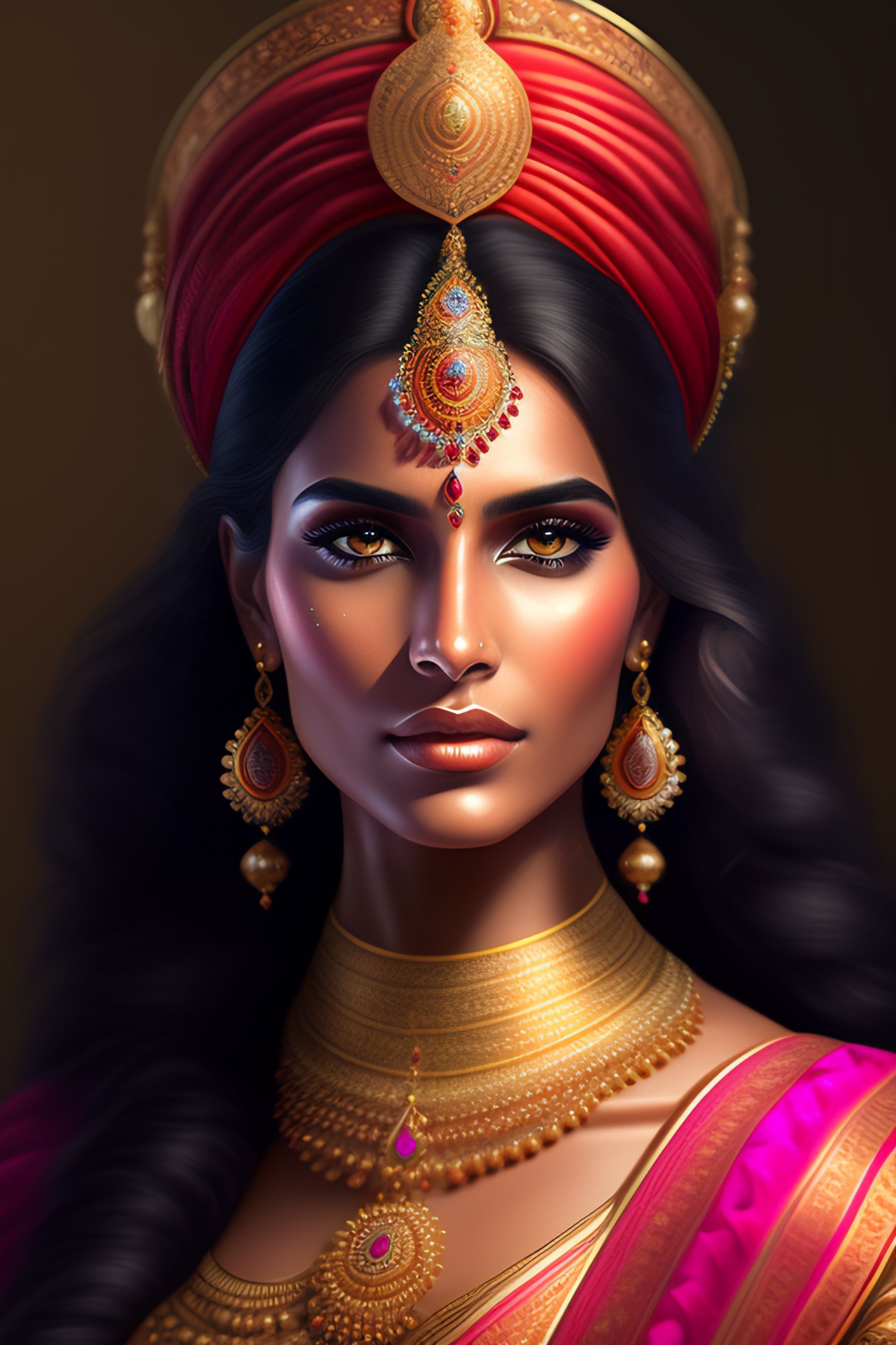Lexica - Portrait of indian princess, elegant, highly detailed, digital ...