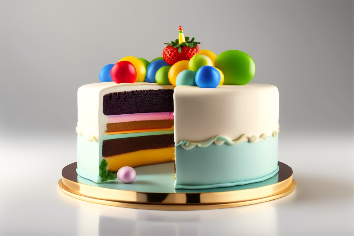 Lexica - Ultra photorealistic complete delocious birthday cake, white ...
