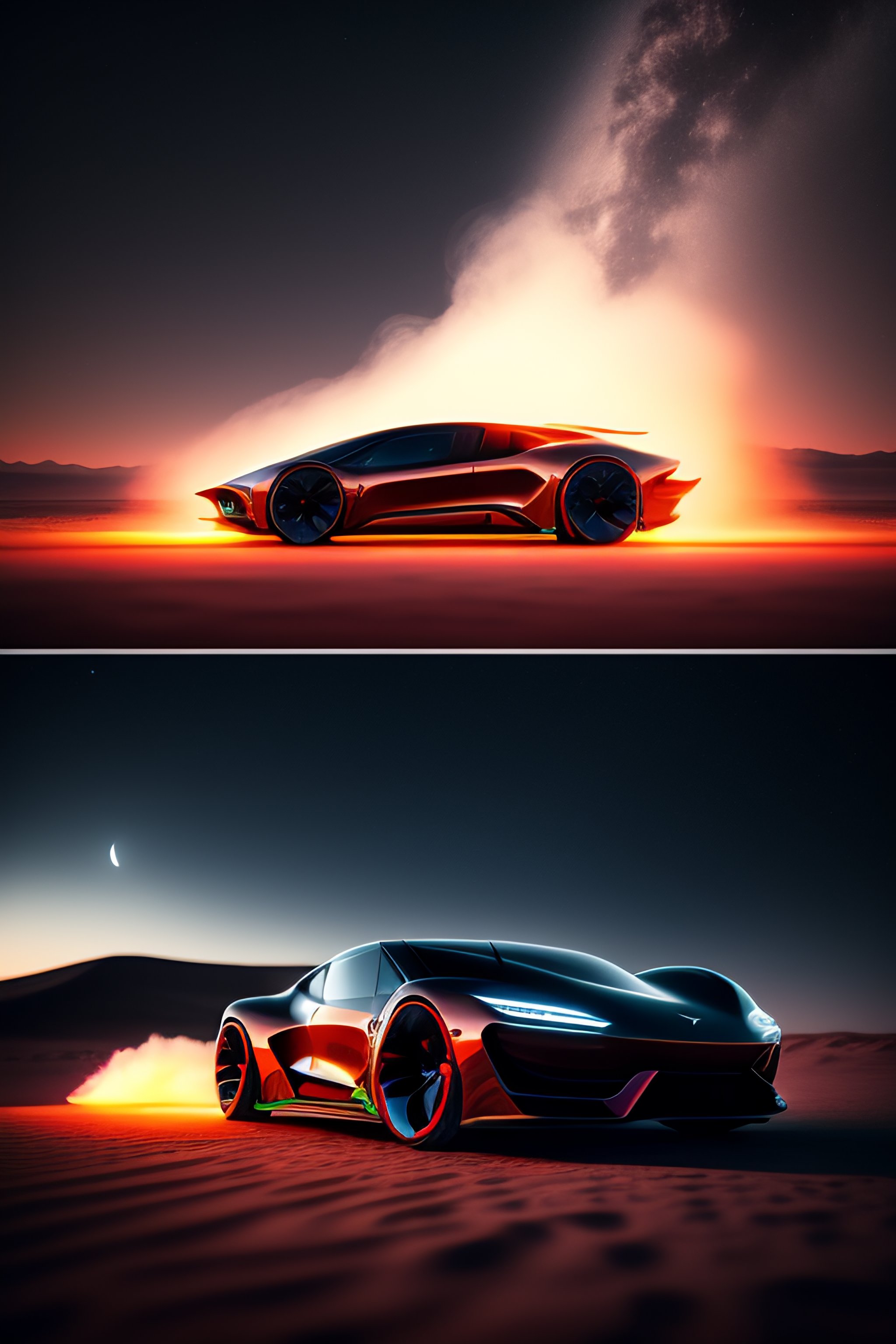 Lexica - 50mm Photograph of tesla starship designed by Lamborghini ...