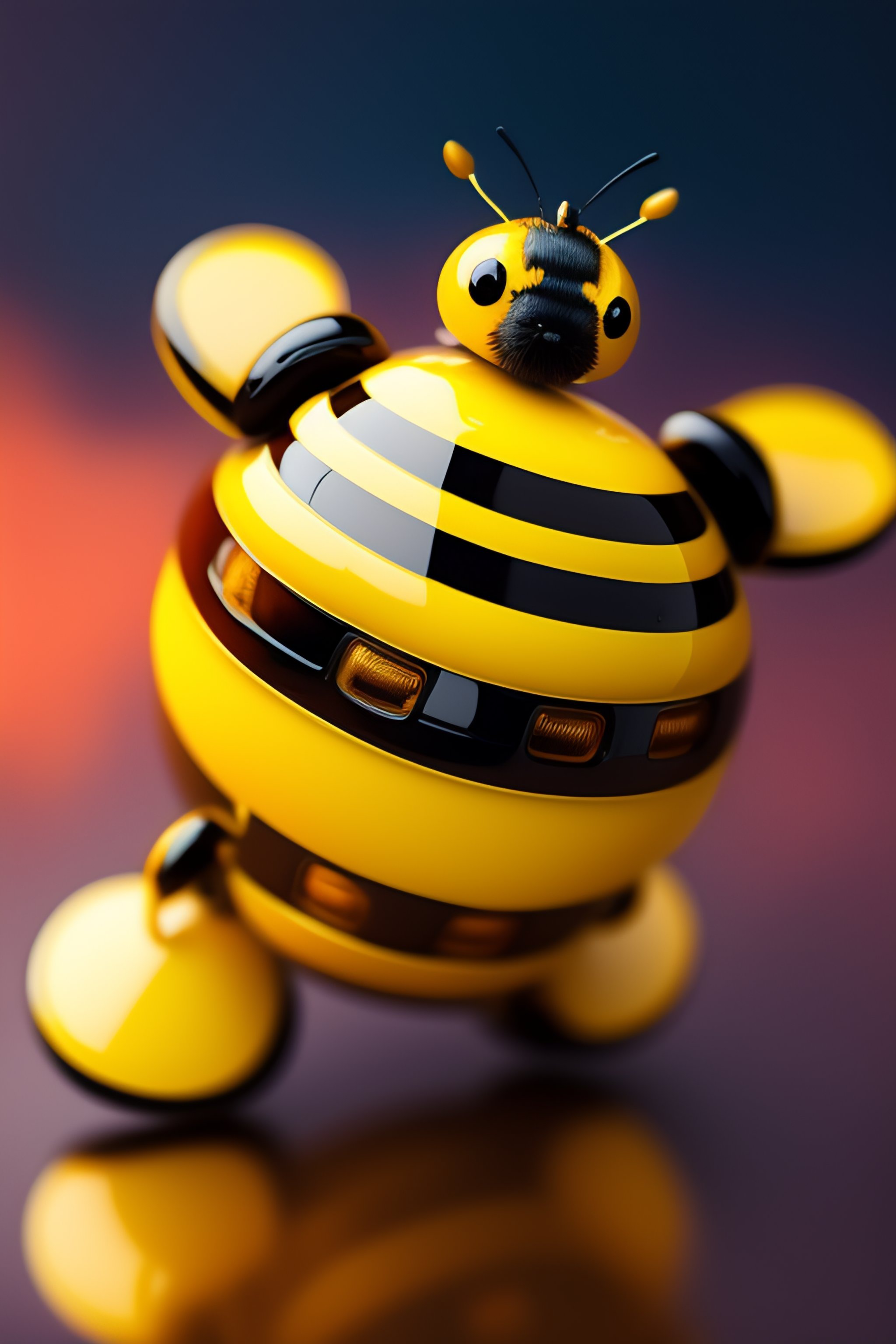 Lexica - Dancing bumblebee and other autobots