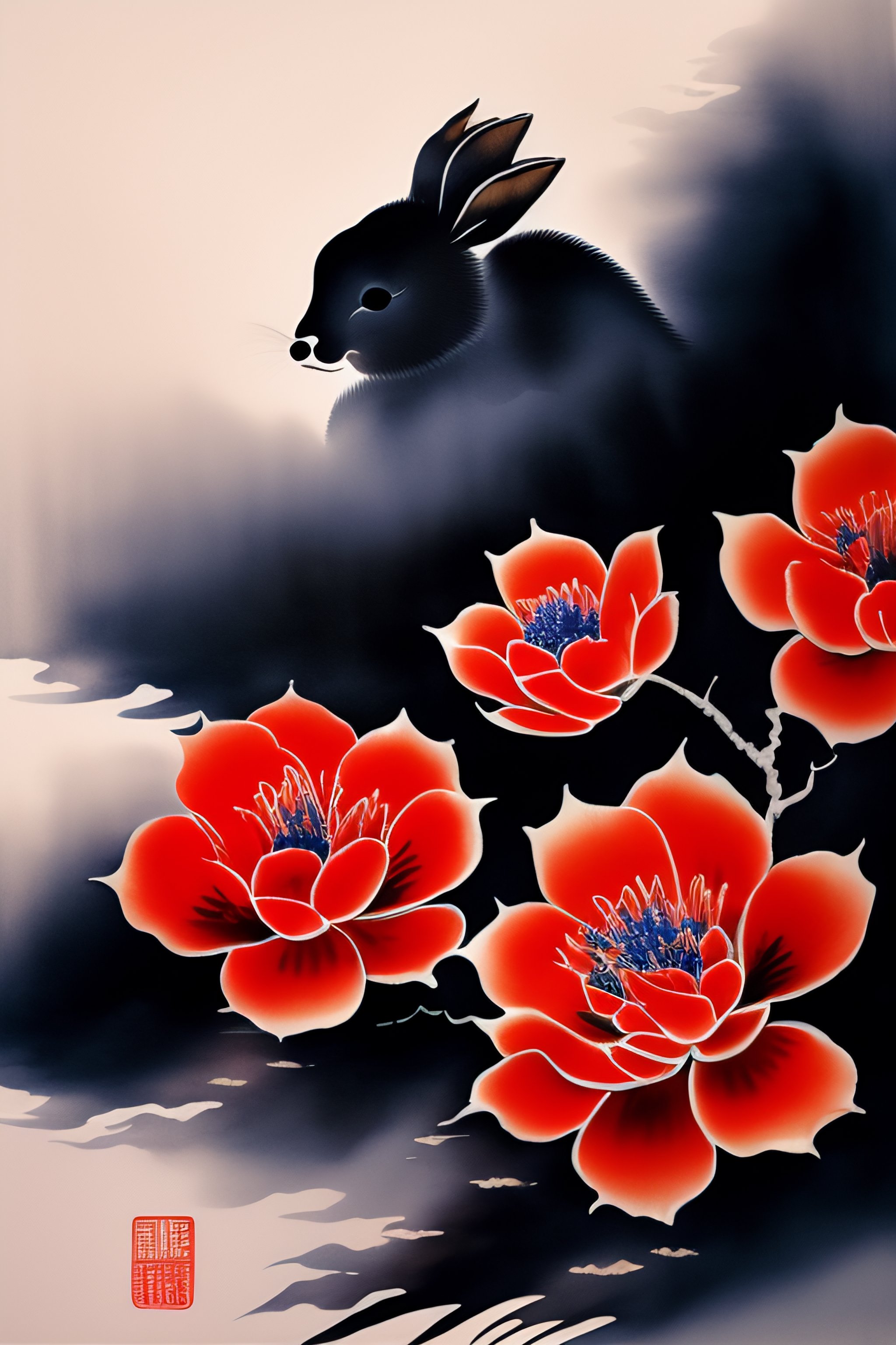 Lexica - Traditional Chinese ink painting for Chinese New Year wowed ...