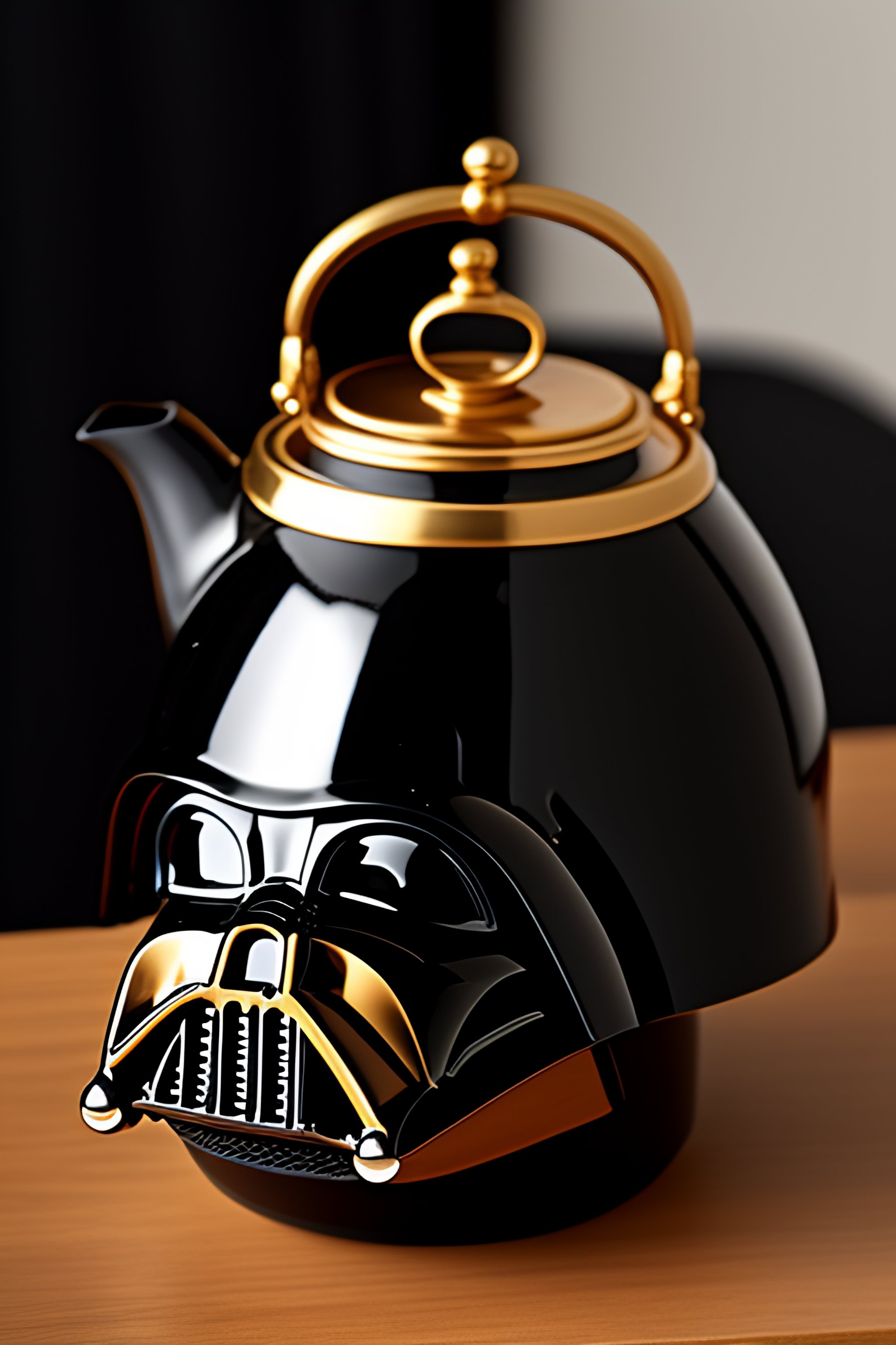 Lexica - Dart Vader helmet tea pot