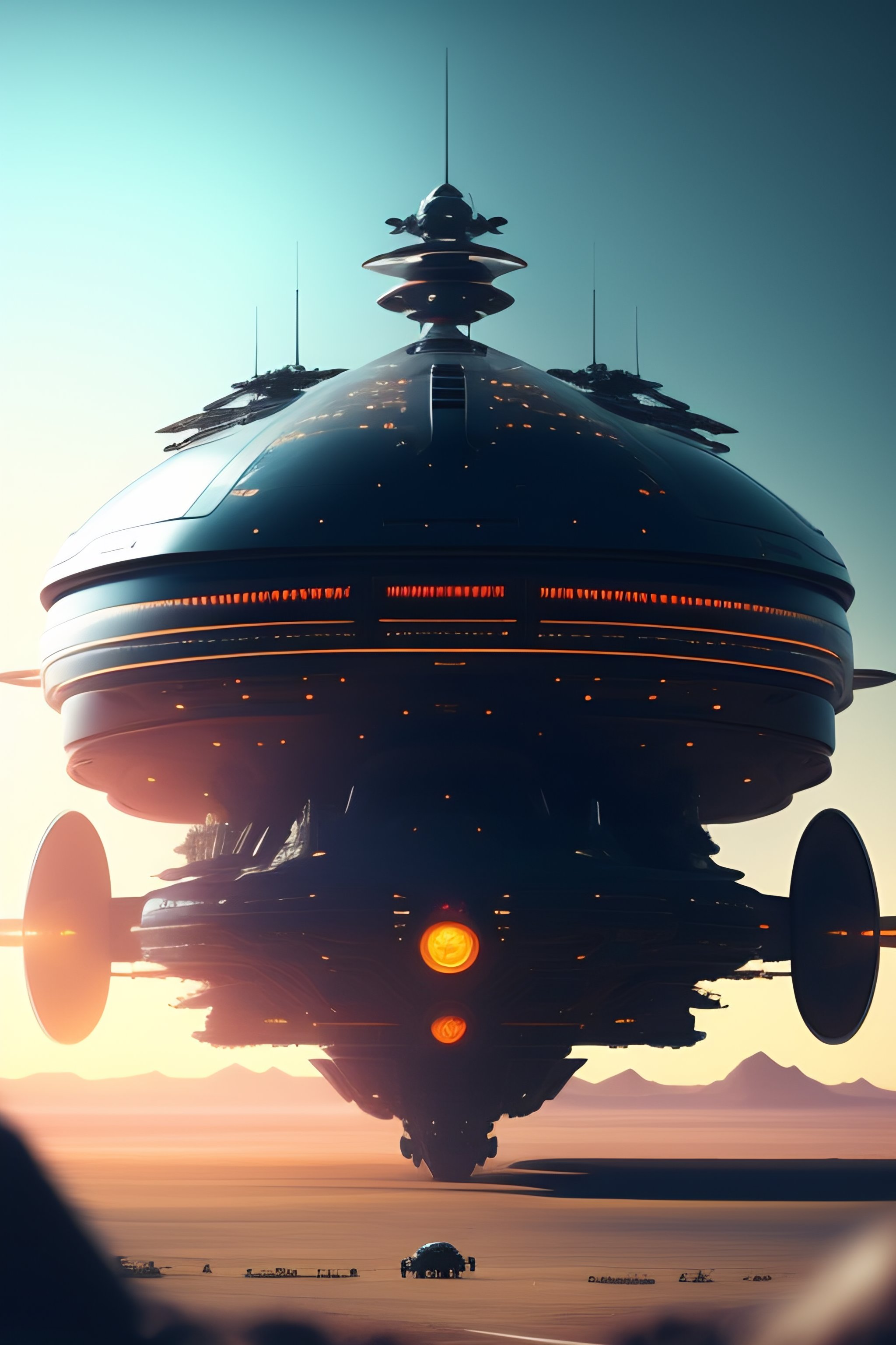 Lexica - Alien war space ship in battle with human futuristic space ...