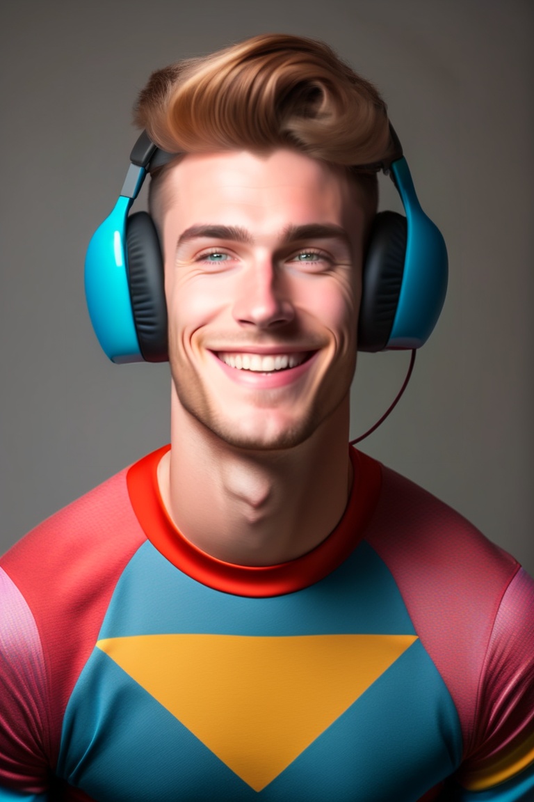Lexica - A portrait of a STYDE YouTuber, setting on his studio in a ...