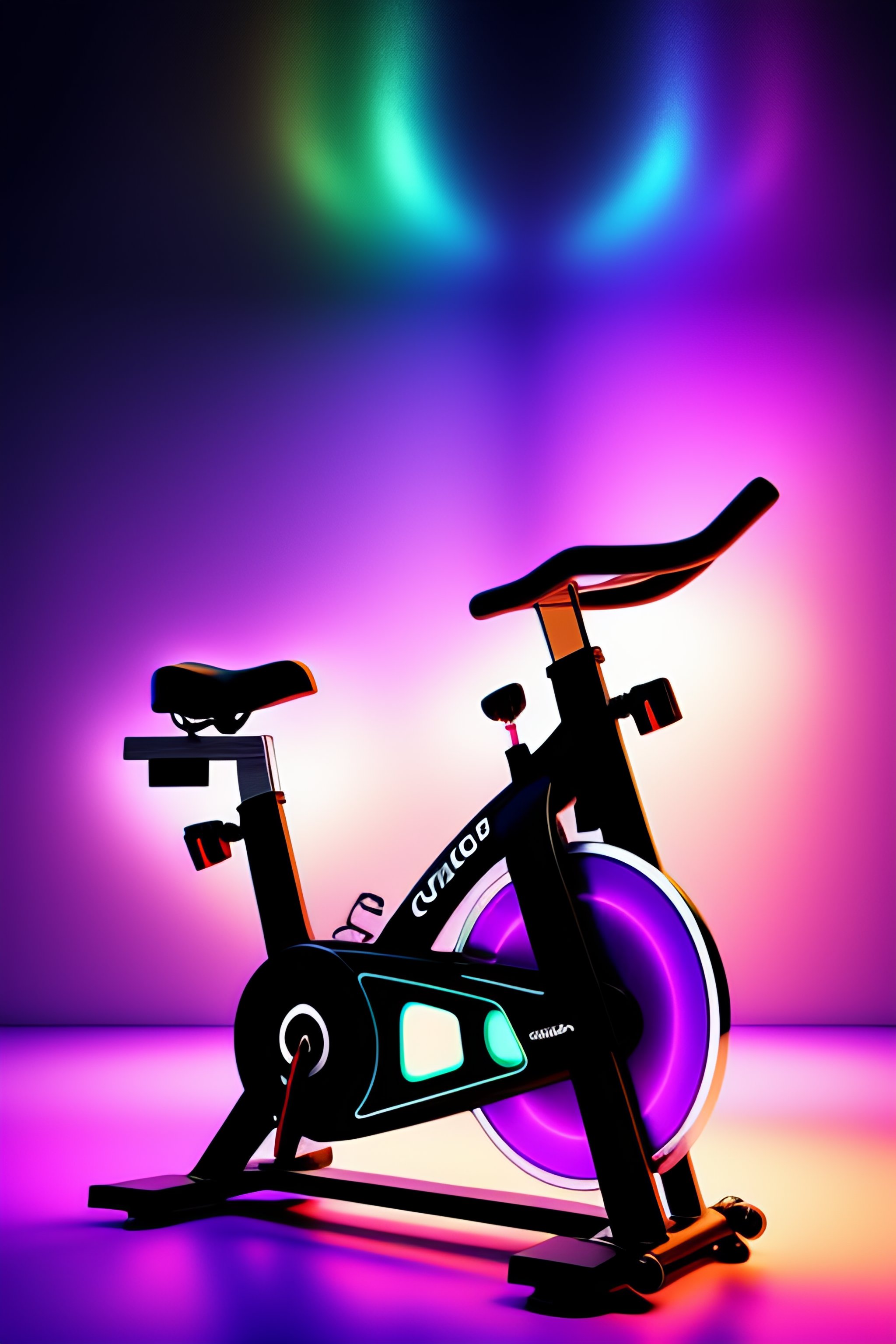 Lexica - Indoor cycling bike is waiting for you disco fog and colorfull ...