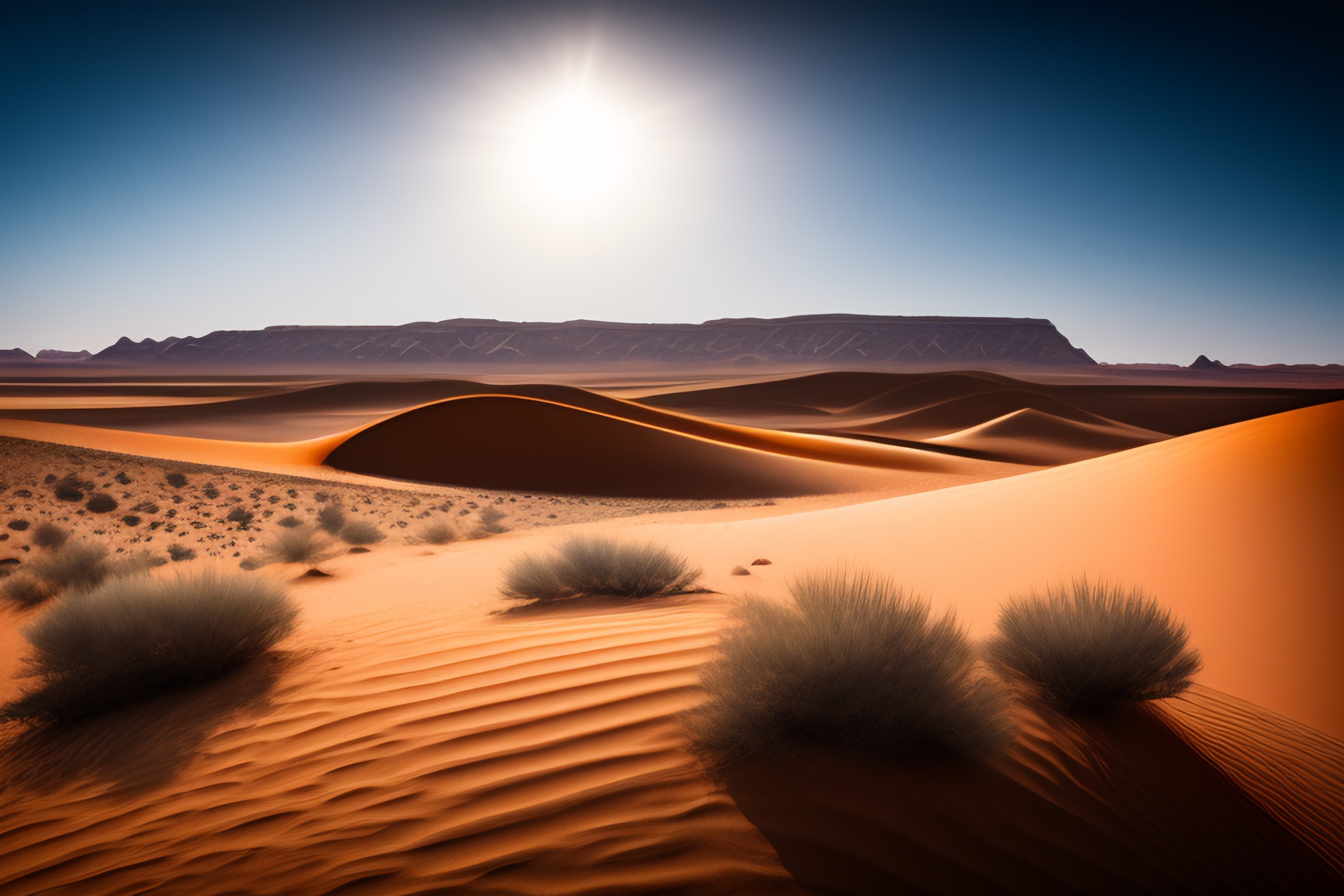 Lexica - Anonymous ma solo in a desert with chrome as sand