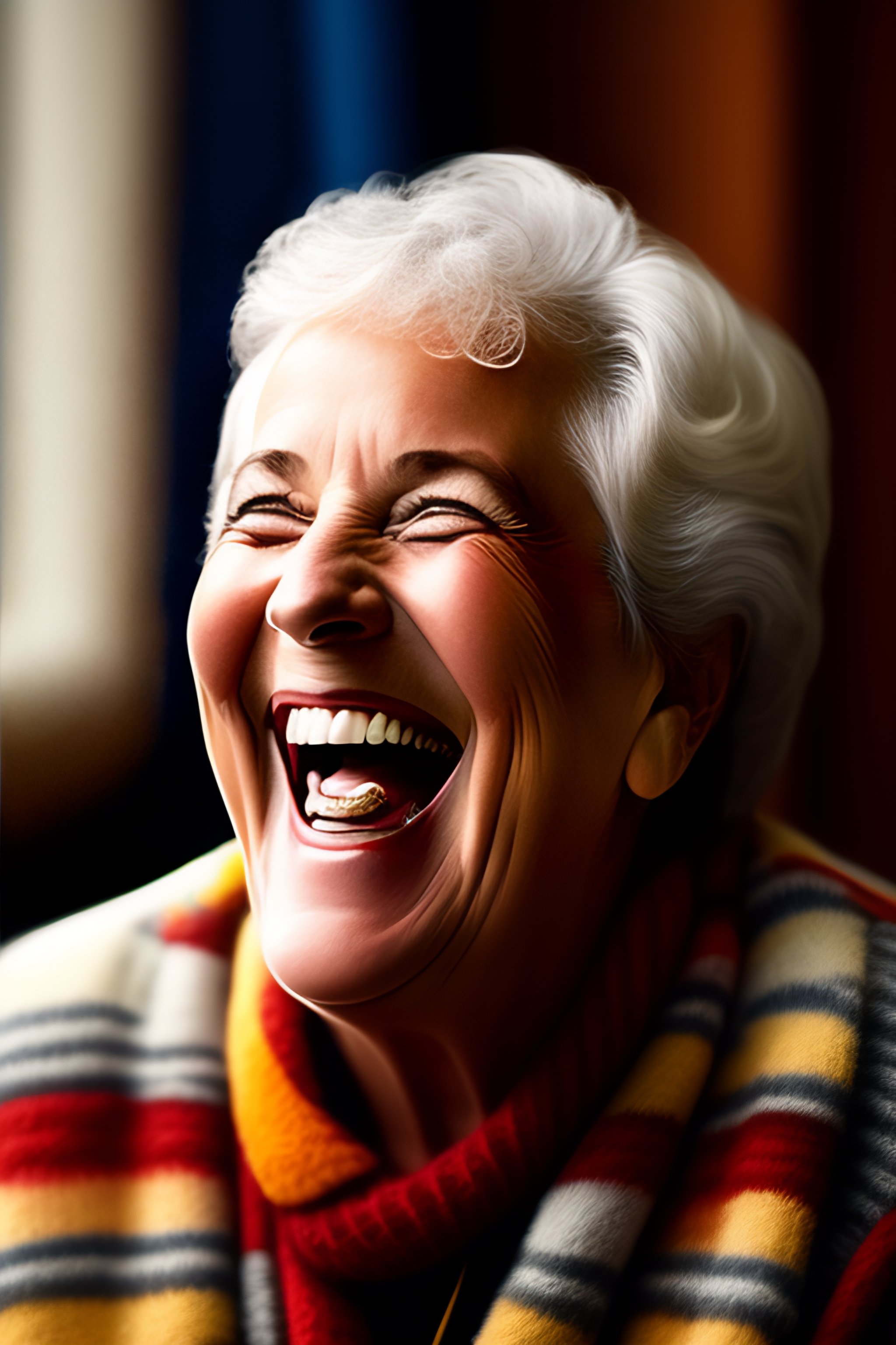 Lexica - Photo of a laughing person