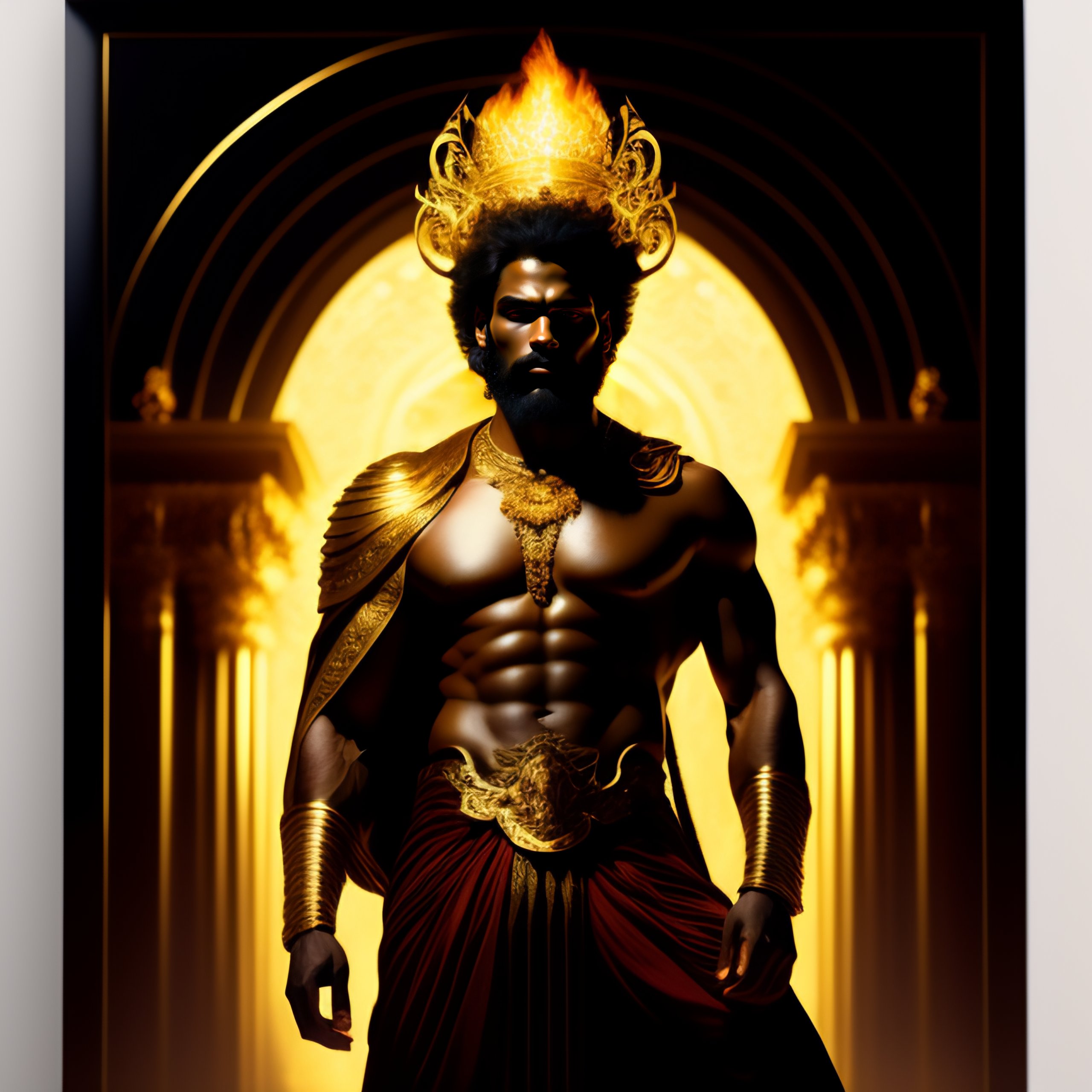 Lexica - Perfectly detailed Greek god Hades surrounded by a shining and ...