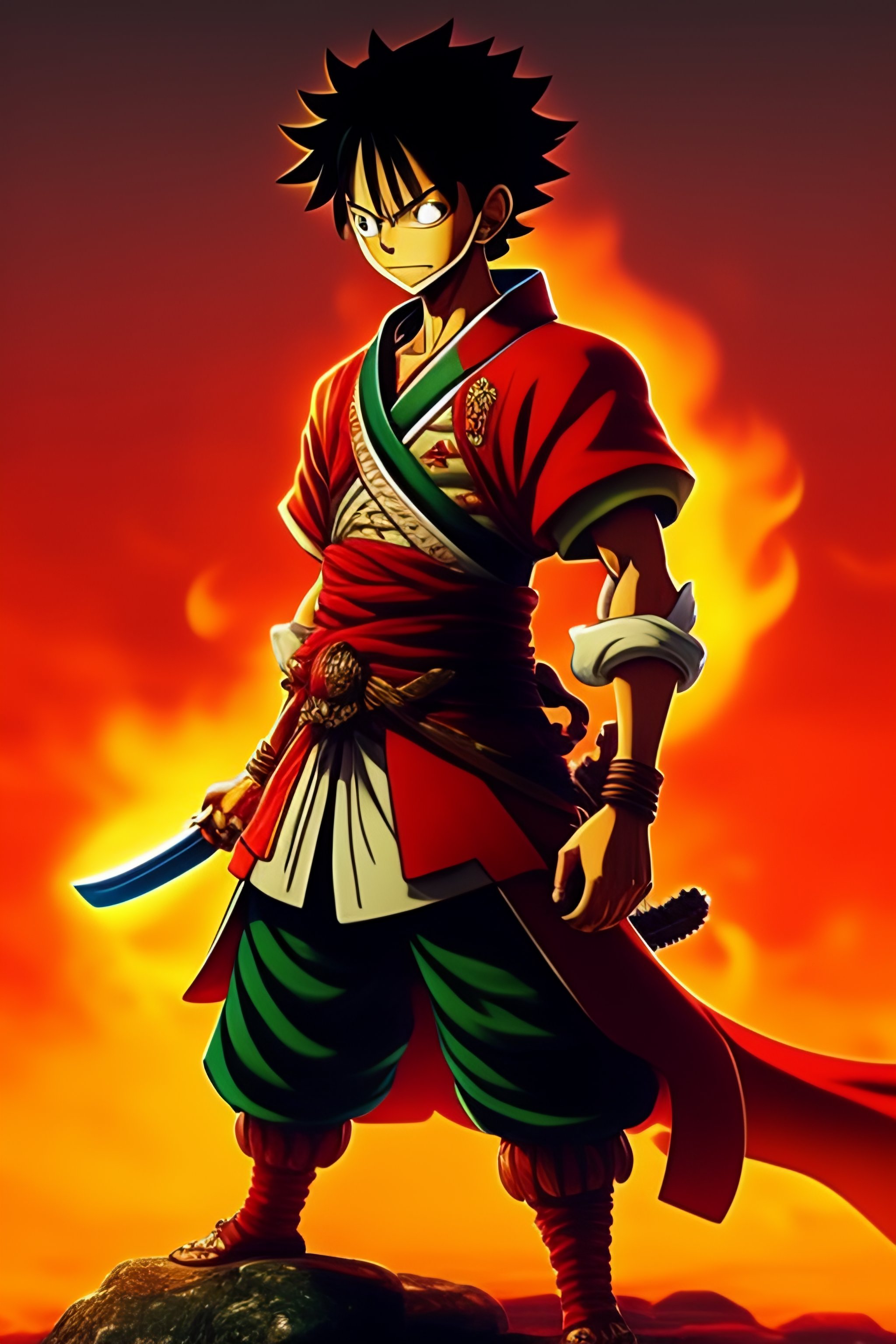 Lexica - Luffy as a samurai