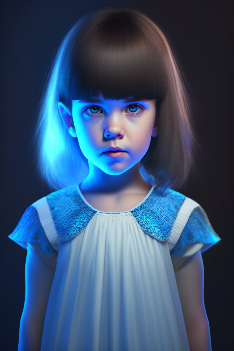Lexica - Realistic, (portrait of a mutant child), casual style, scary ...