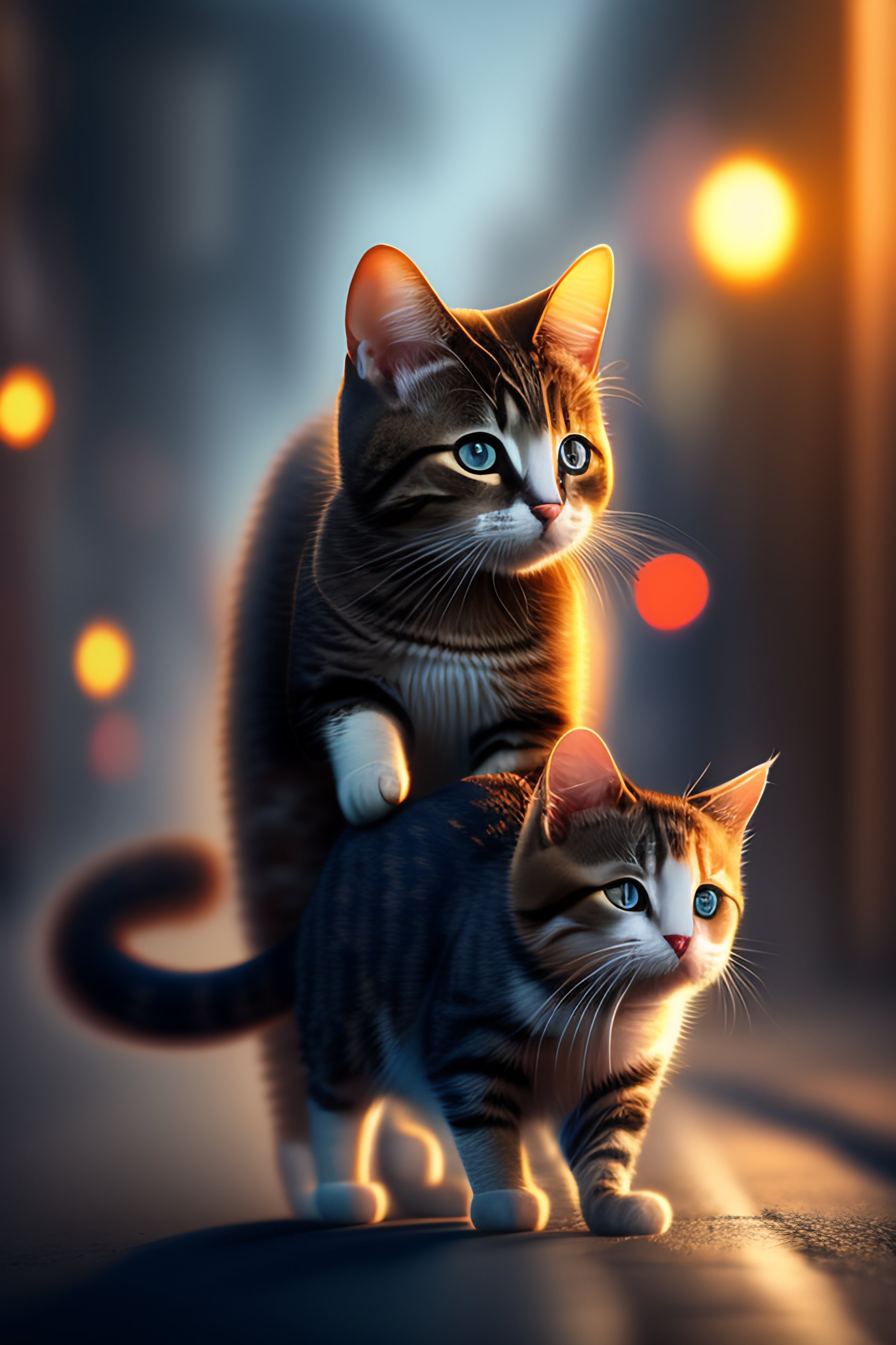 Lexica - A cat eating a military rat with a machine gun walking with a ...