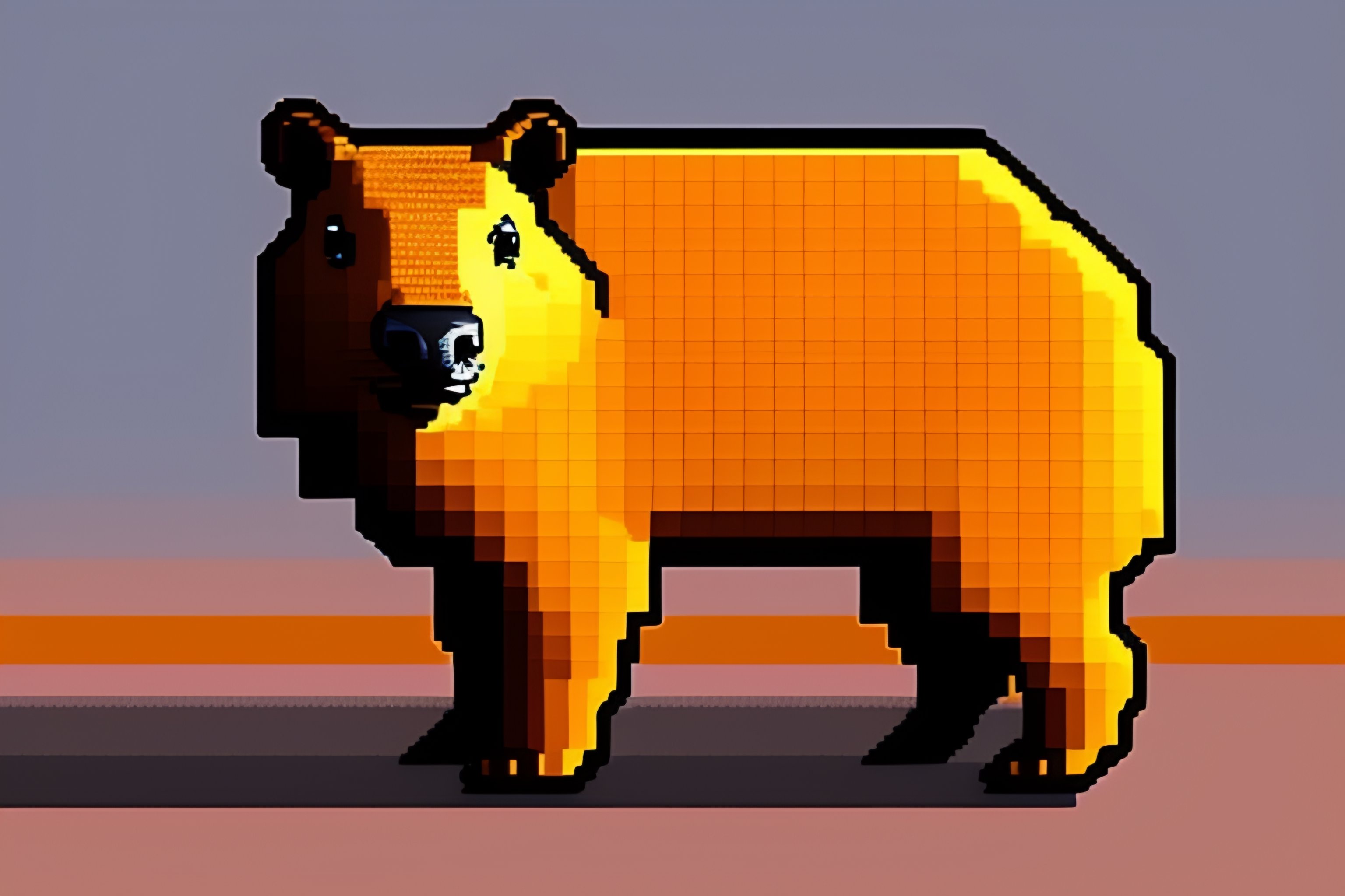 Lexica - Capybara pixel art