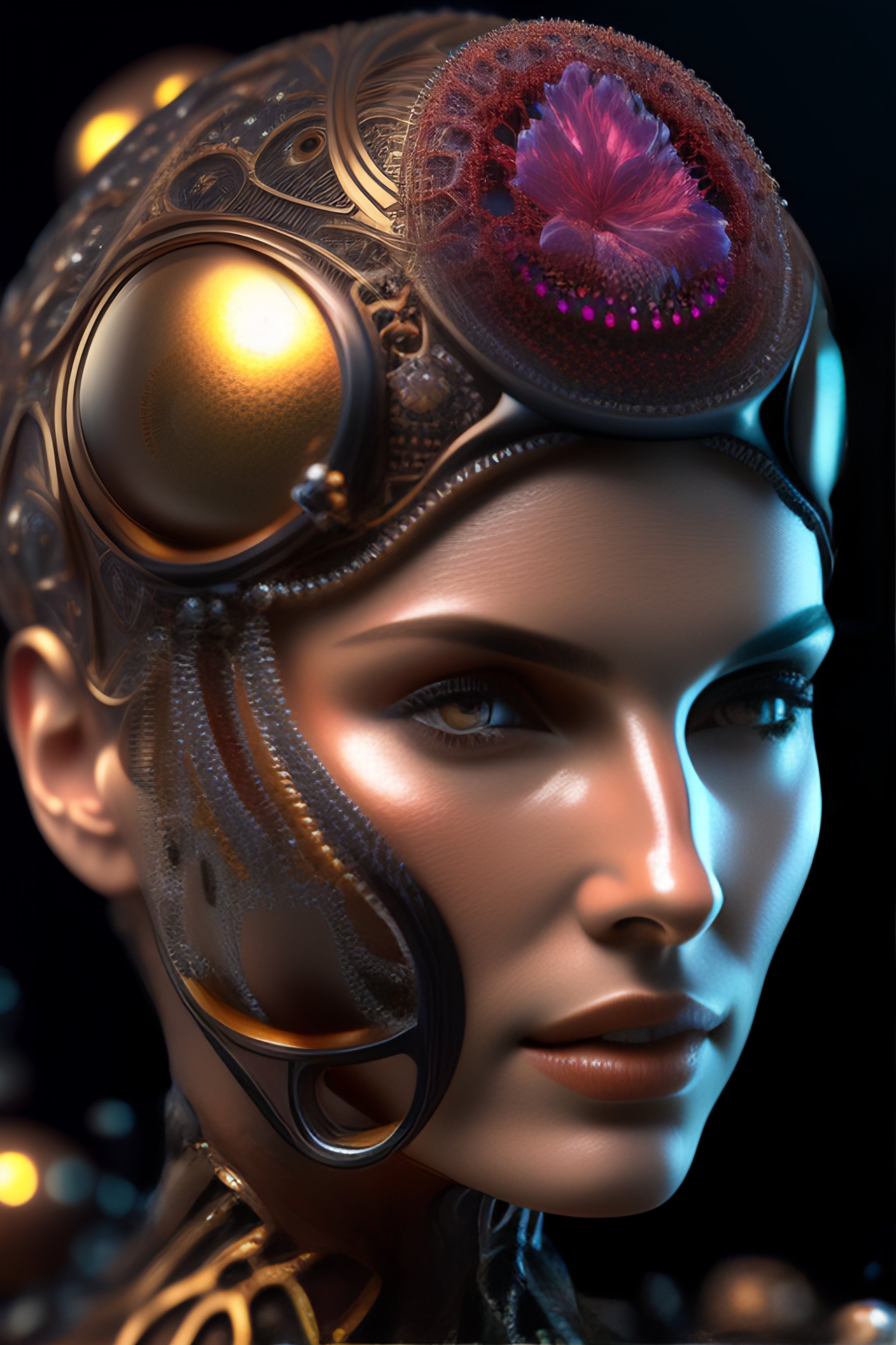 Lexica - Complex 3d render ultra detailed of a real face camera natalie ...
