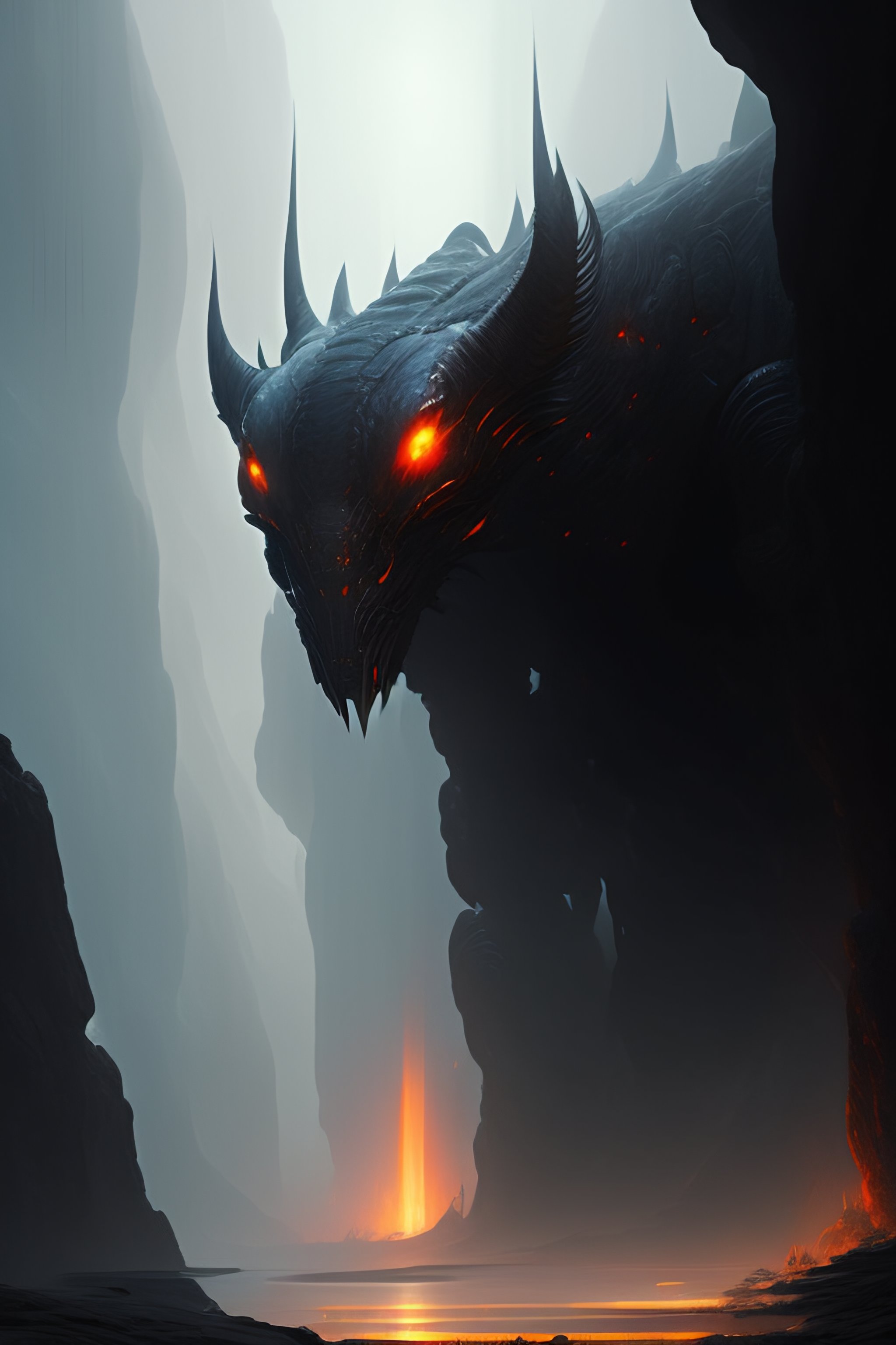 Lexica - Dark evil big eyed extraterrestrial alien:15] as painted by ...