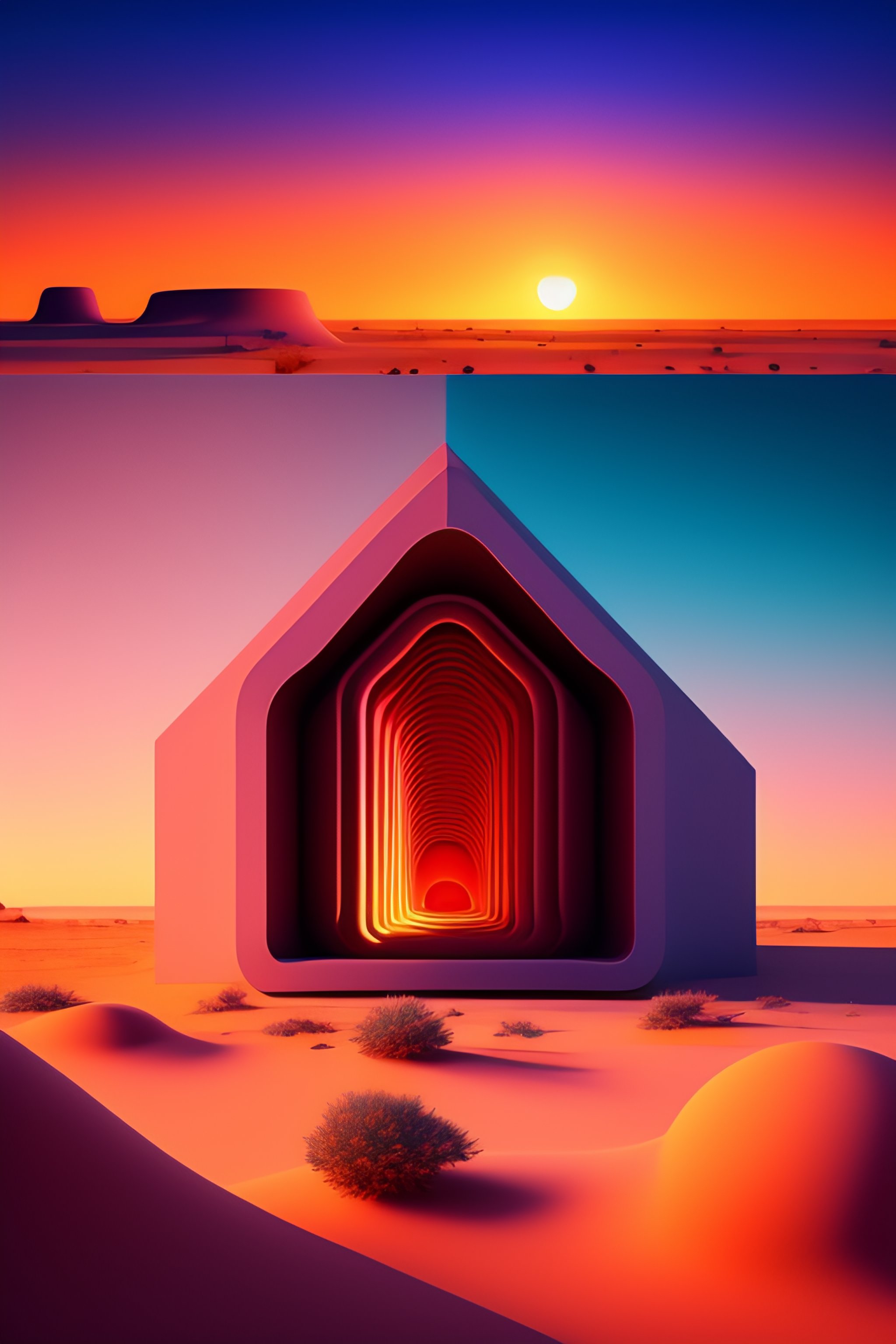 Lexica - Brain as a landscape, pop-surrealist landscape painting ...