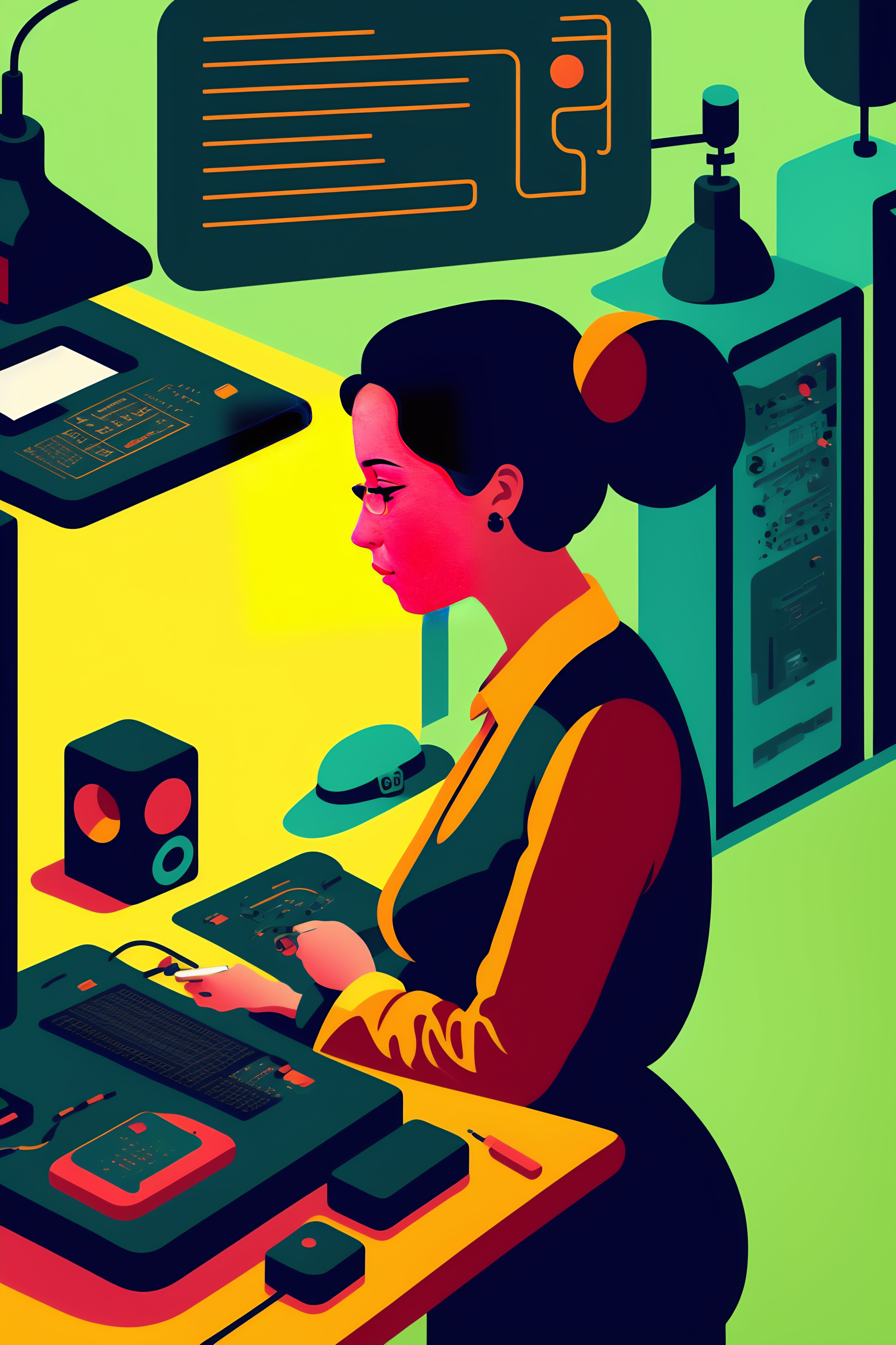 Lexica - Create a thumbnail that showcases the concept of Engineering ...