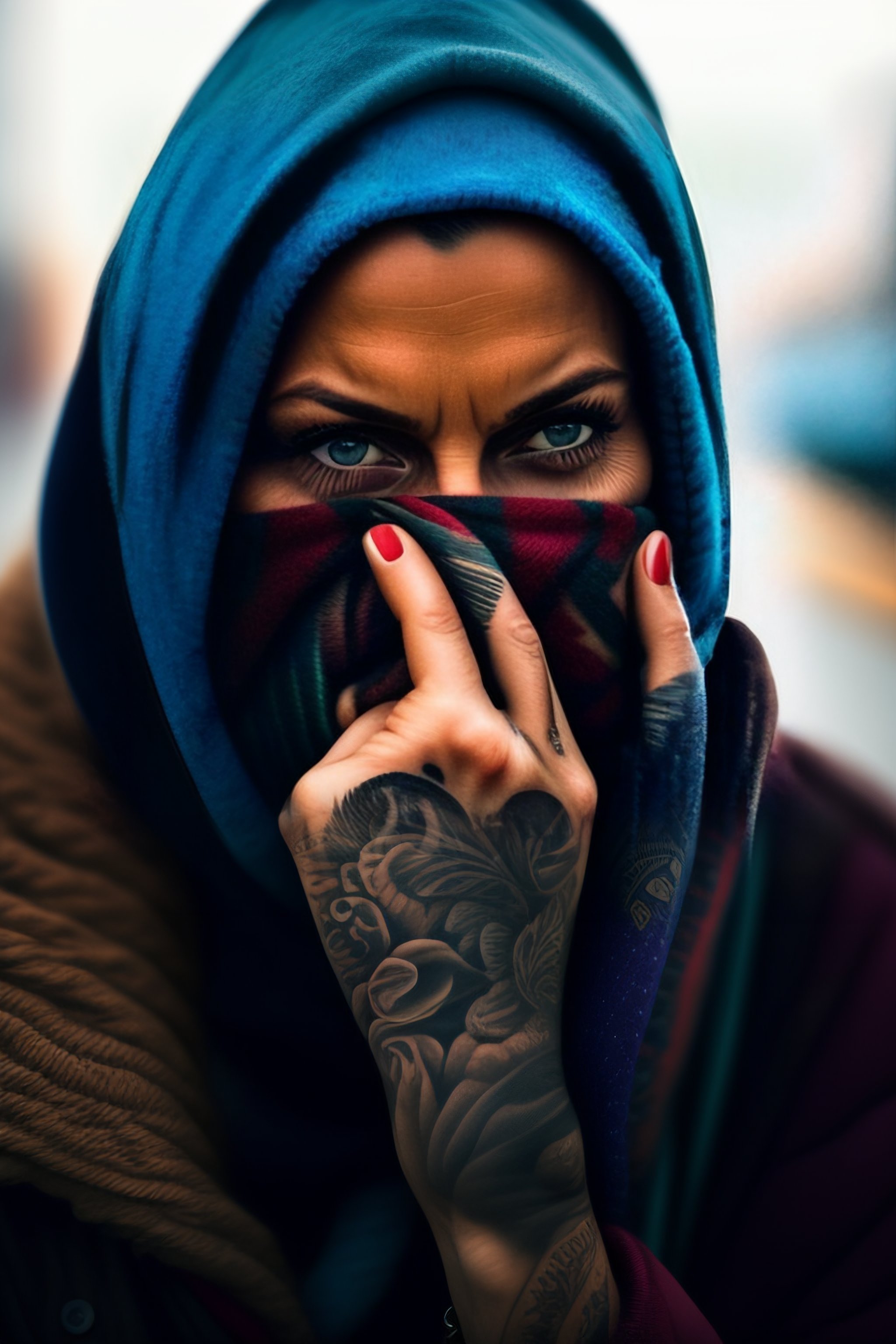 Homeless Face Tattoos