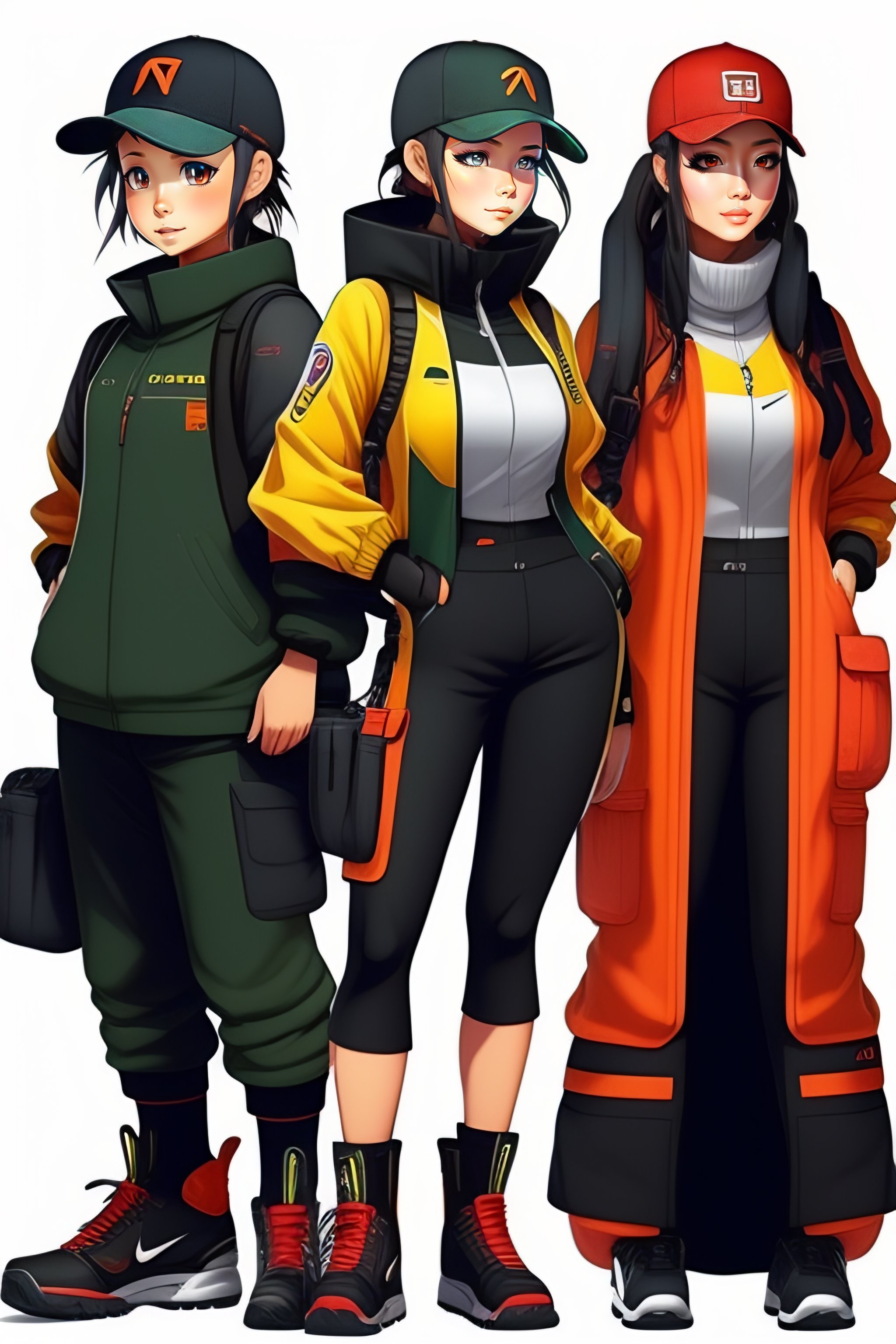 Lexica - Pokemon trainer in techwear cothes by Ken Sugimori