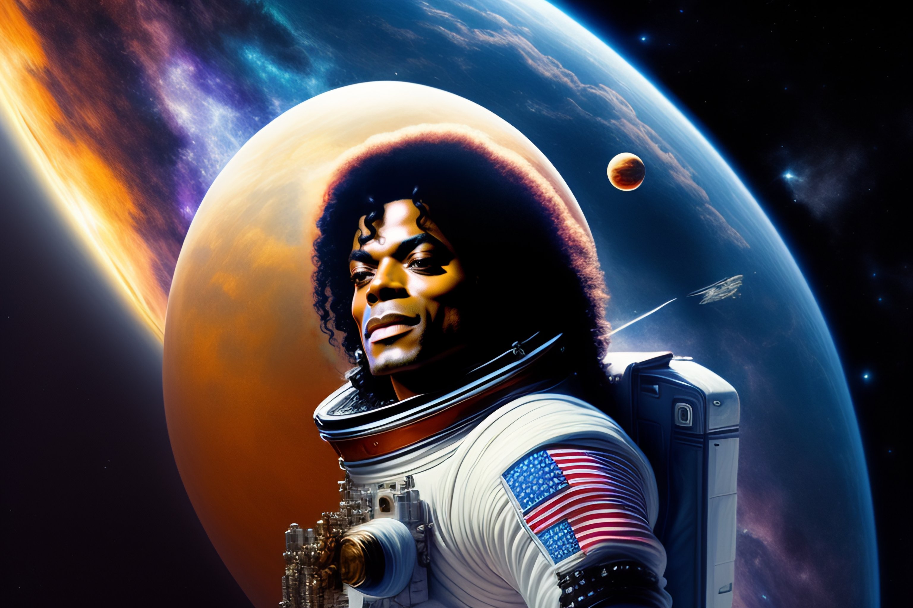 Lexica - Michael jackson in space