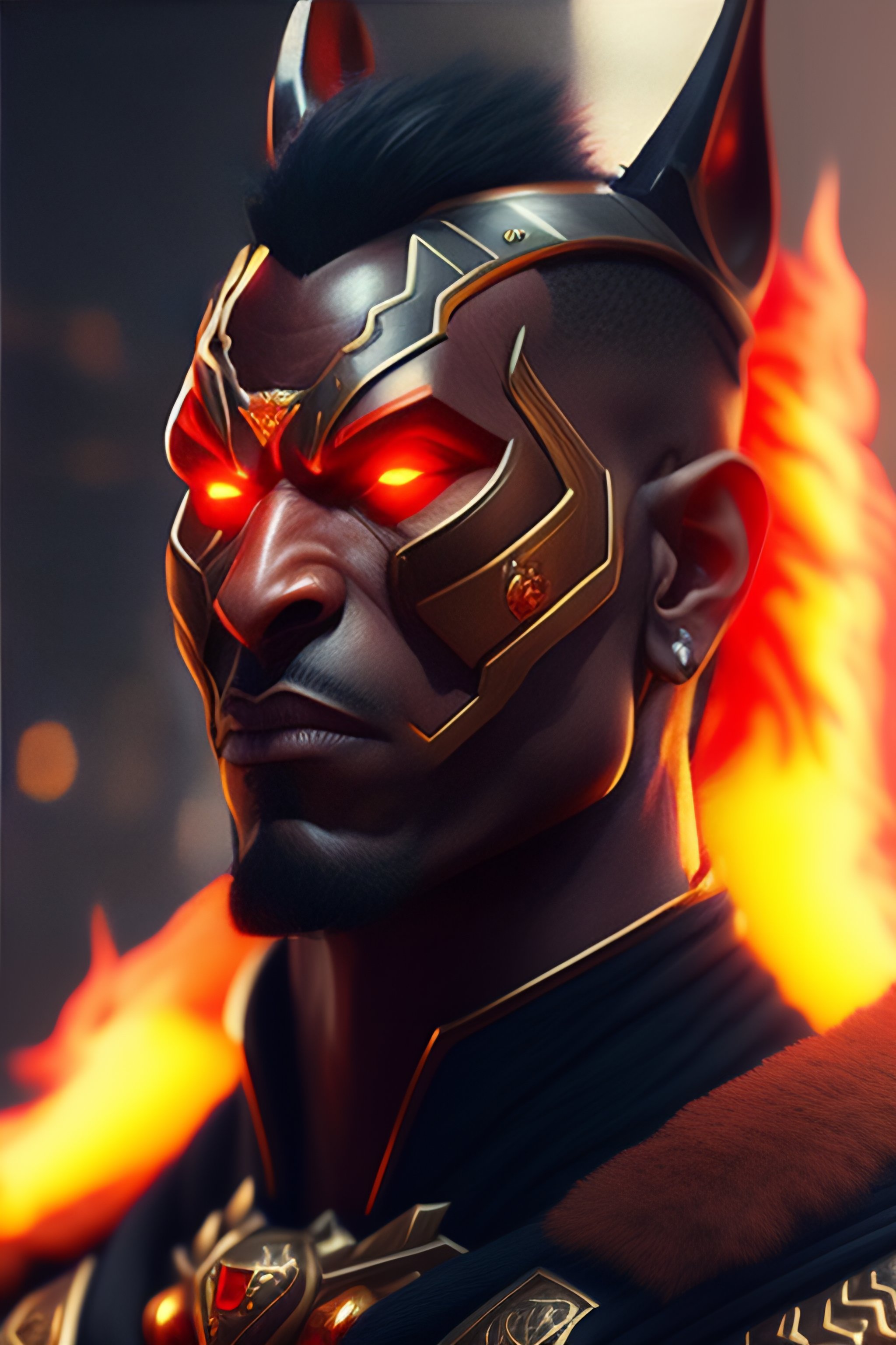 Lexica - A portrait of dark orc casting fire - ball and shoot it ...