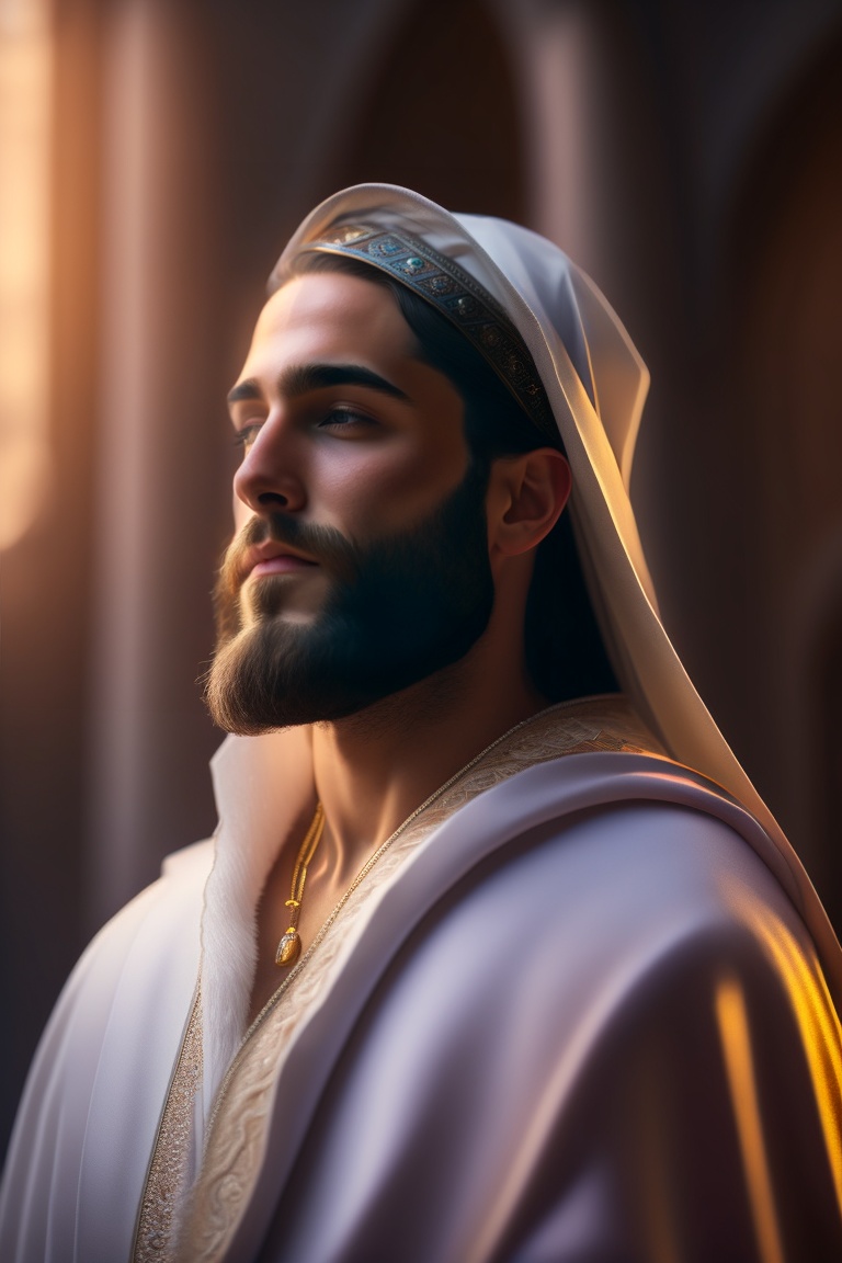 Lexica - The portrait of the amazingly handsome god Jesus makes it real ...
