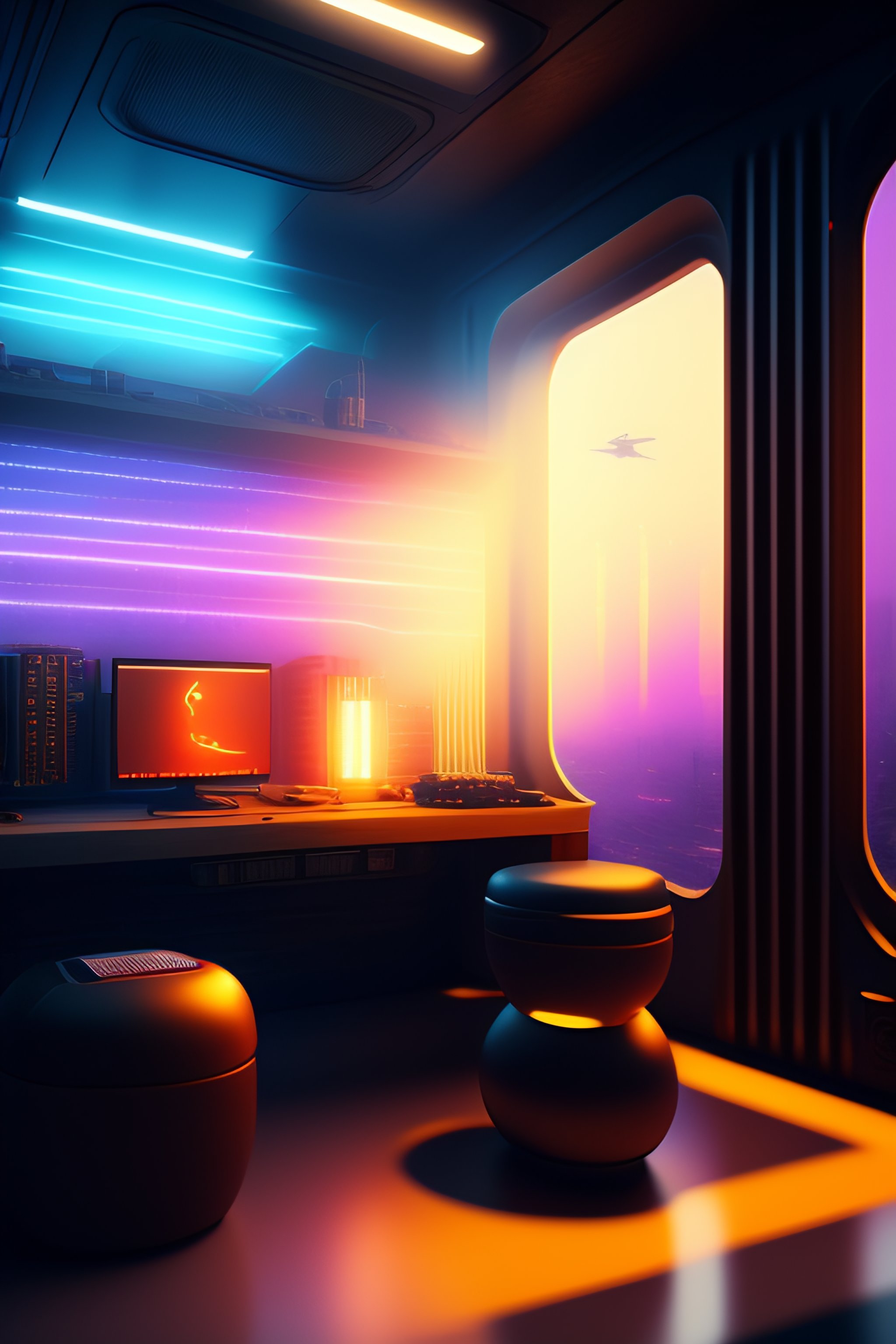 Lexica - Cyberpunk room