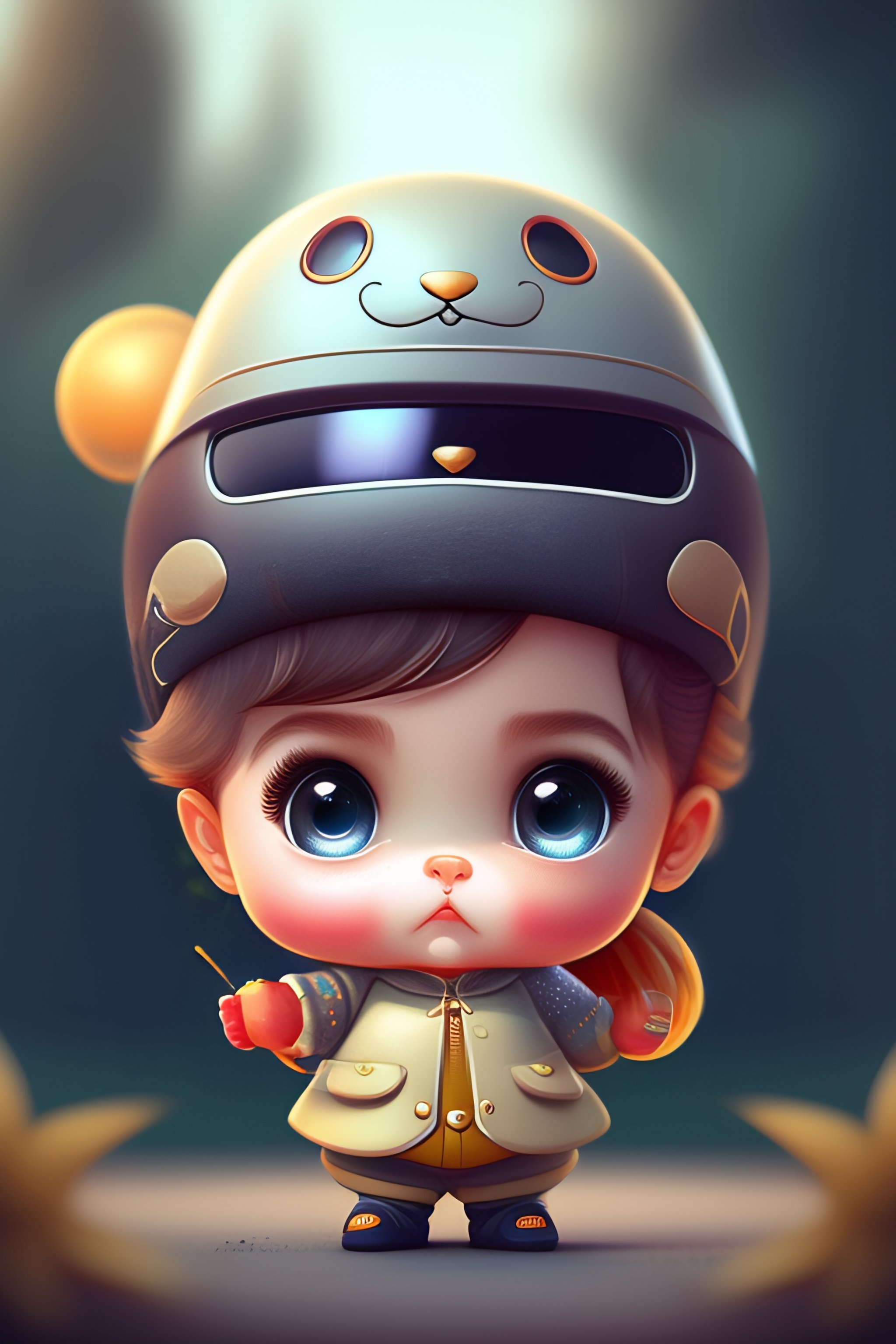 Lexica - Cute and adorable cartoon it baby, fantasy, dreamlike ...