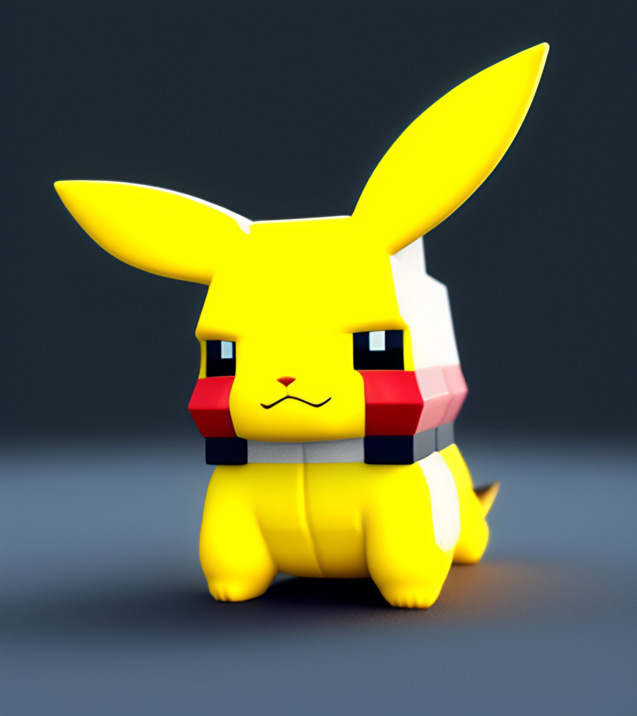 Lexica - Pikachu built in Minecraft blocks