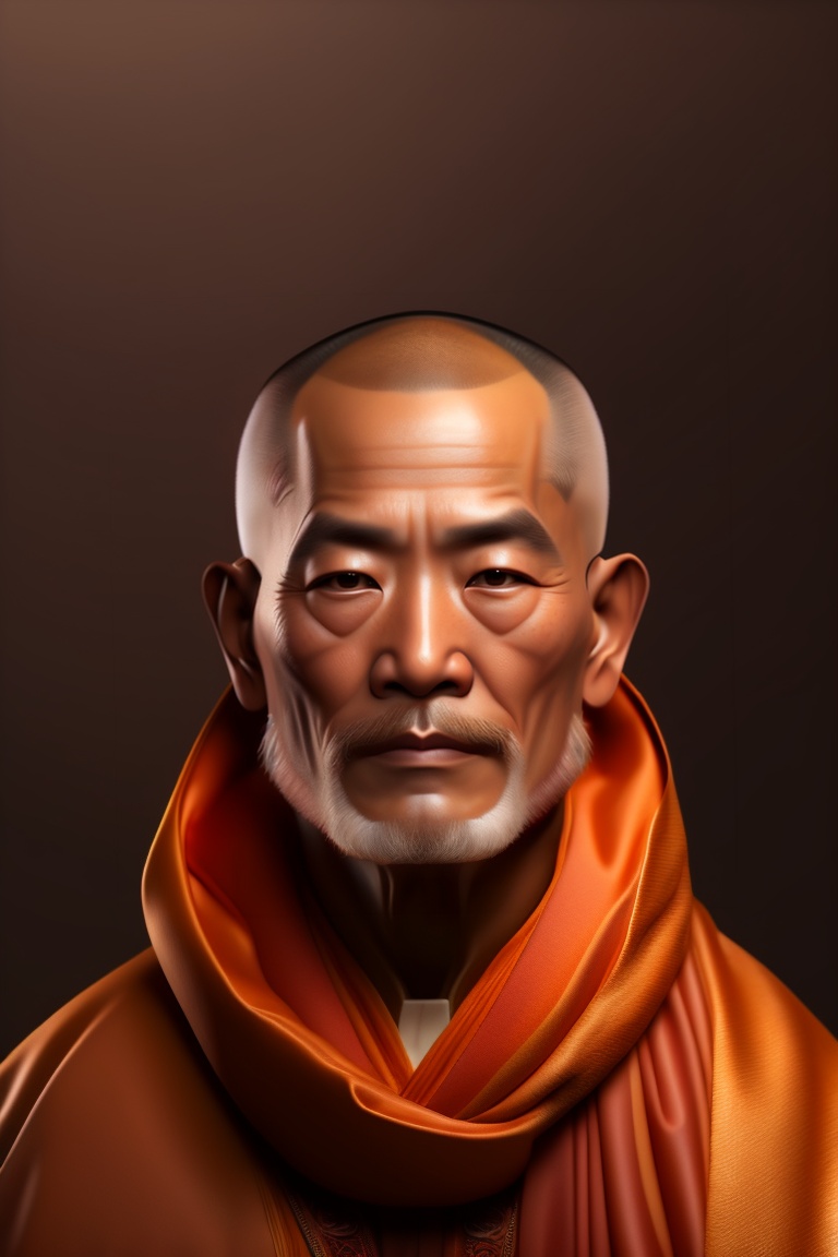 Lexica - 50yr old MONK looking at camera standing, ultra realistic face