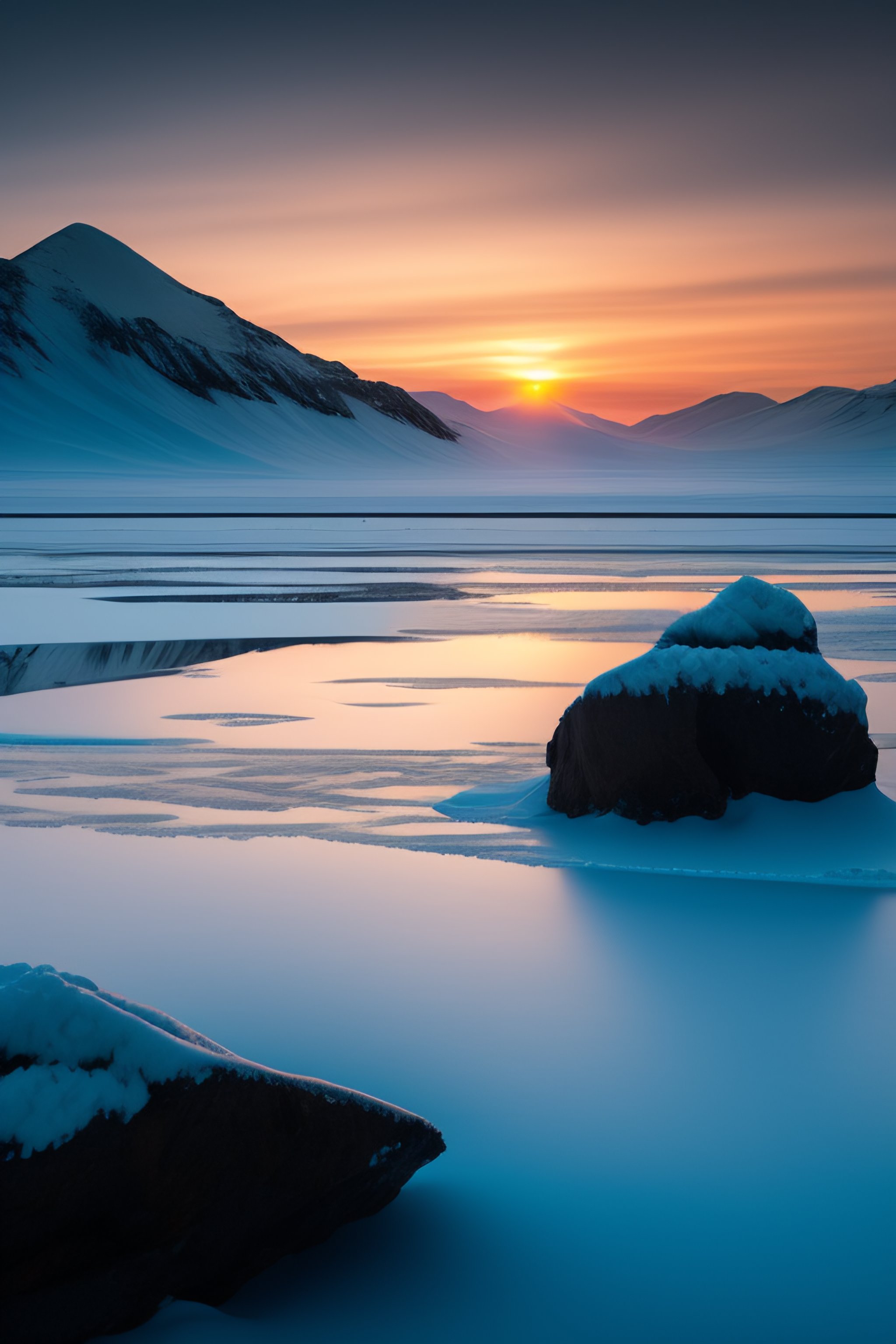 Lexica - Barren ice field at dawn