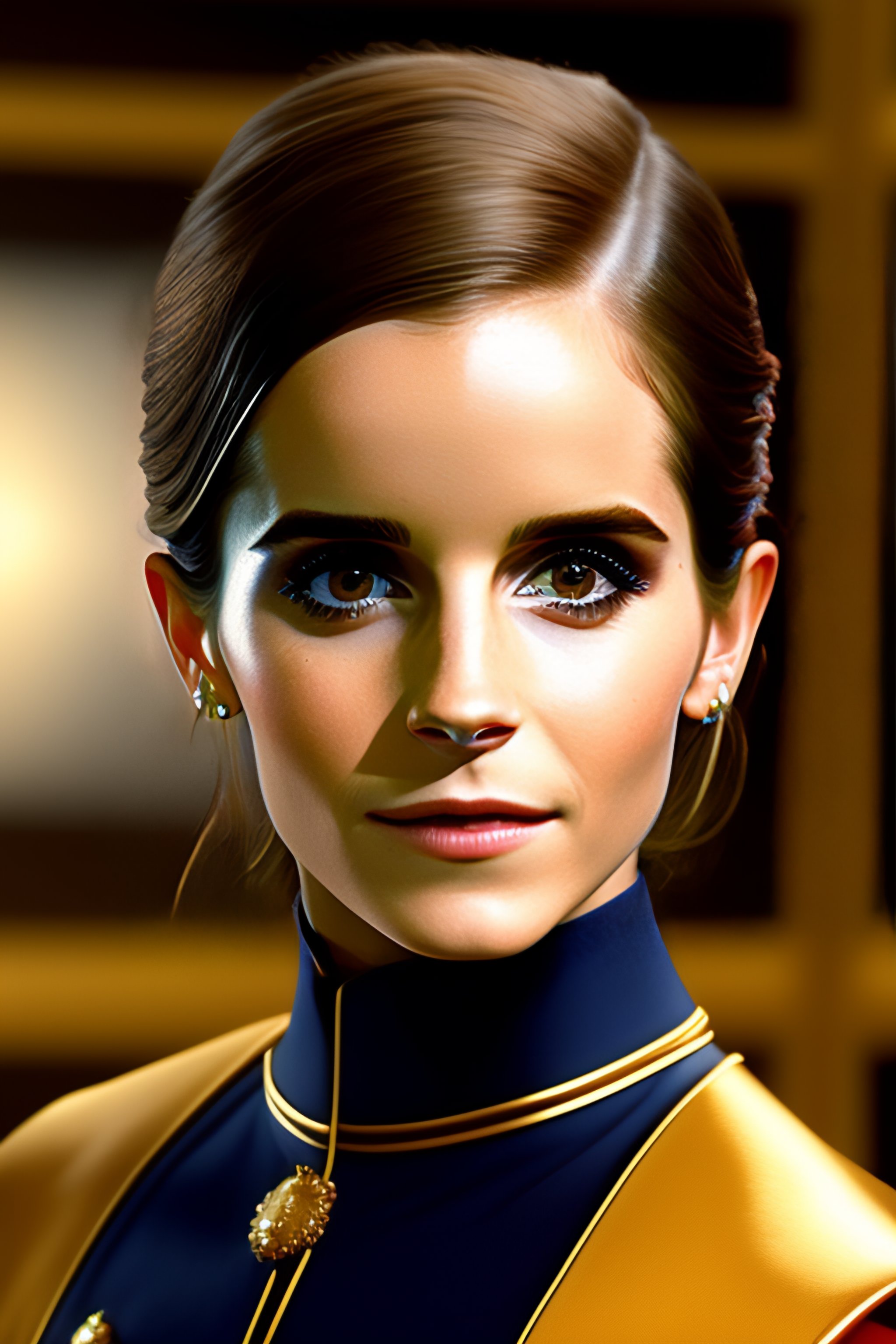 Lexica - Mars attack's alien with the face of Emma Watson
