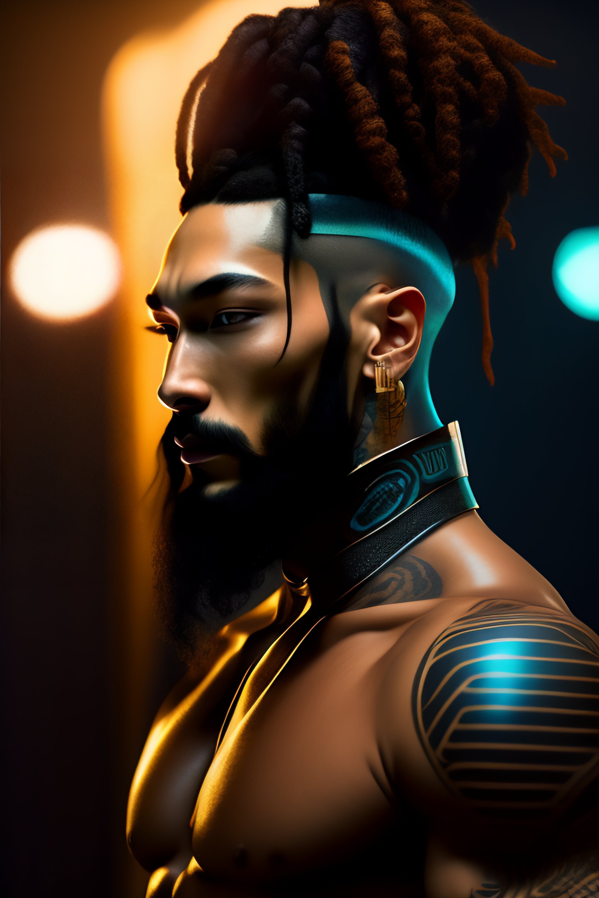 Lexica - Hyperdetailed photorealistic bioluminescent biopunk full body ...