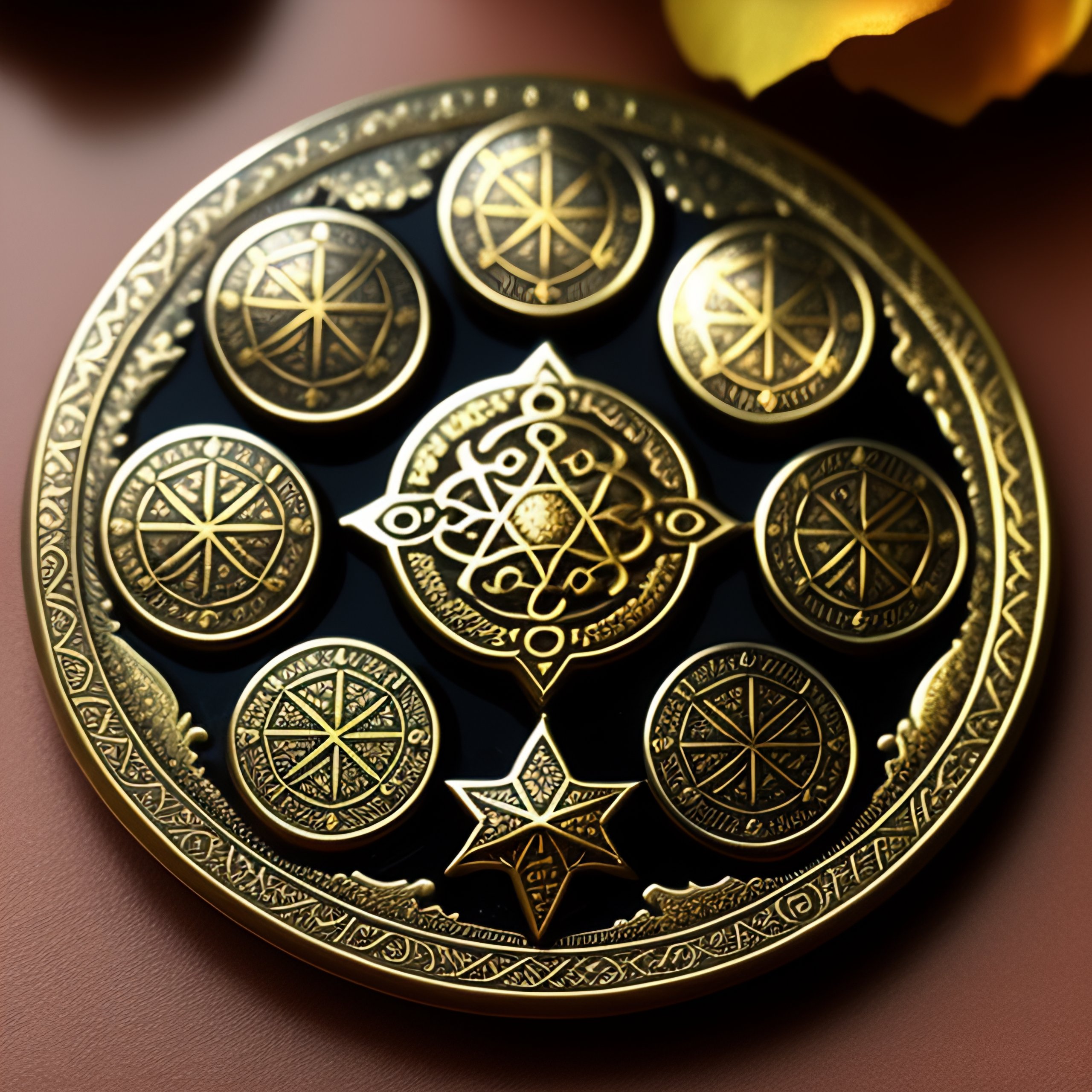 Lexica - Pentacles coins tarot Arcane Divination Esoteric Realistic ...