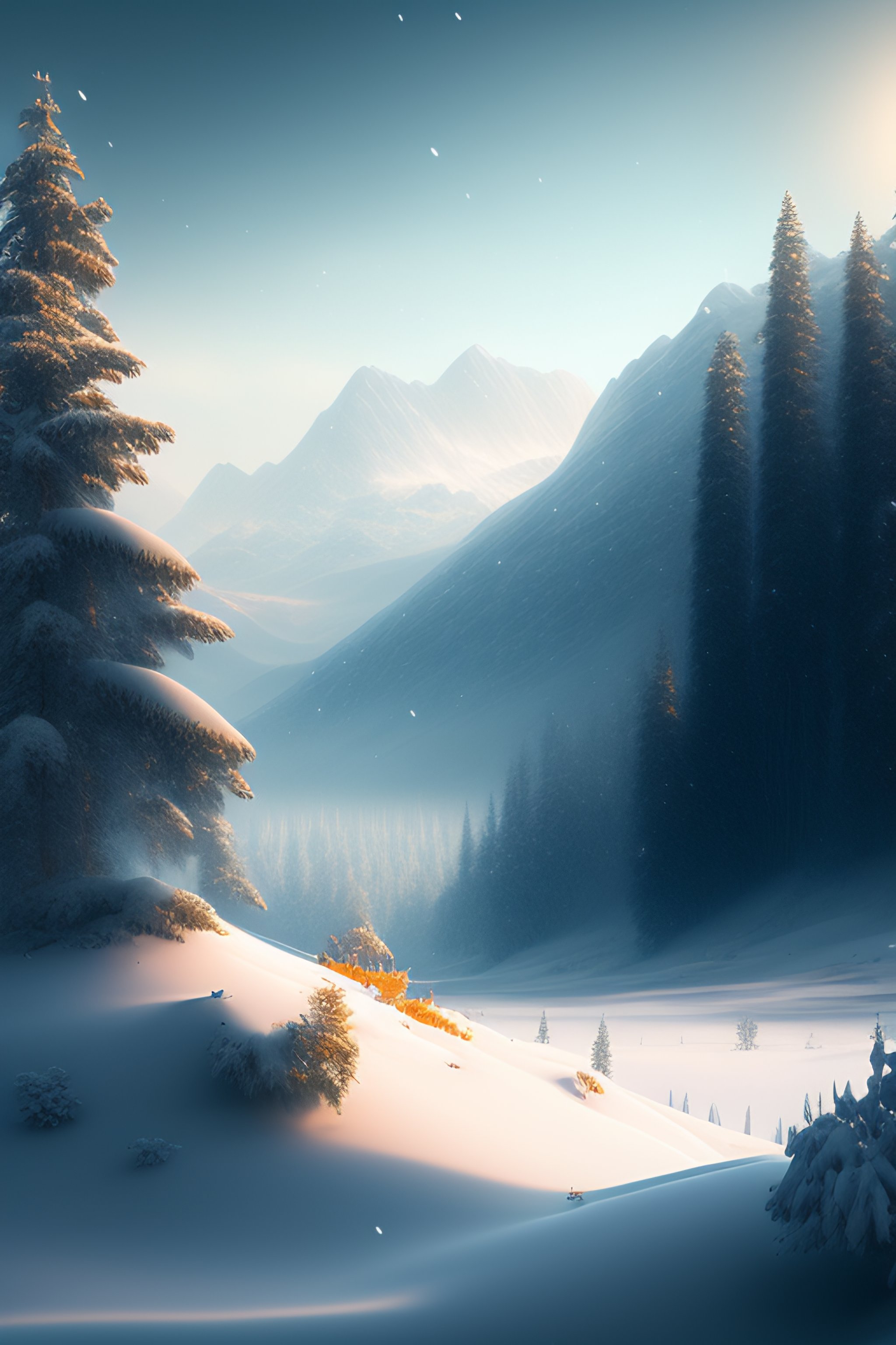 Lexica - Snow landscape