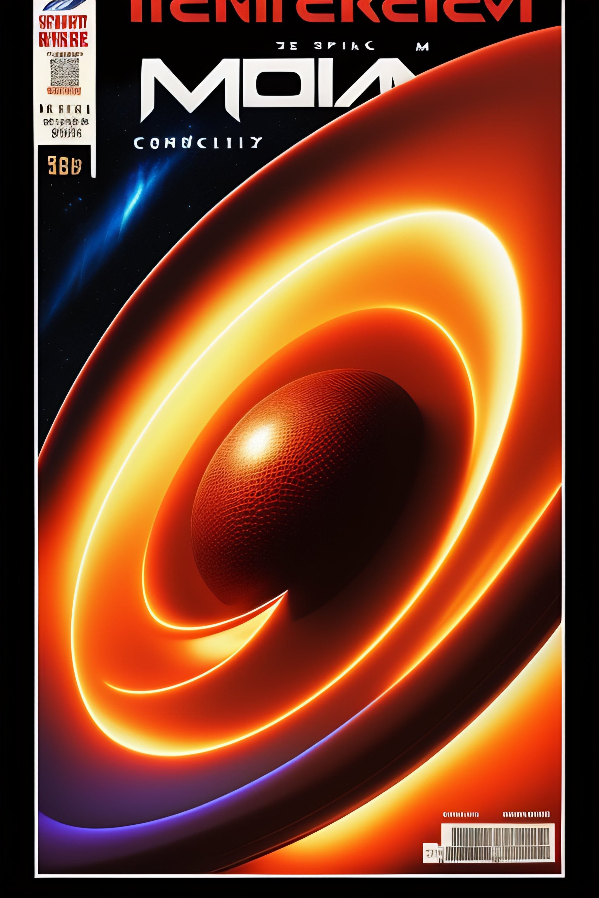 Lexica - The letter "m" on an epic comic book cover