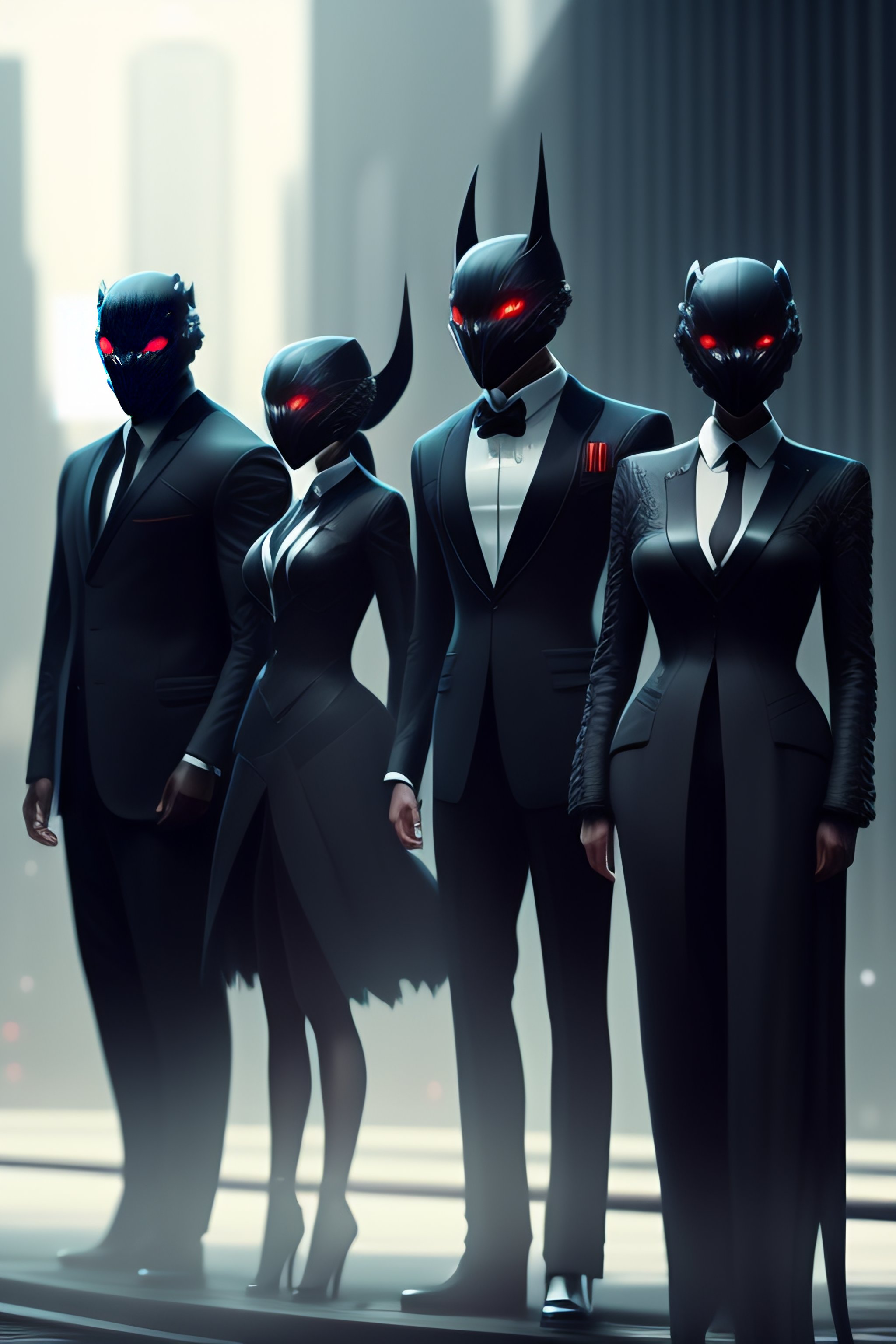 Lexica - A group of creepy evil abstract non-human horror creatures ...