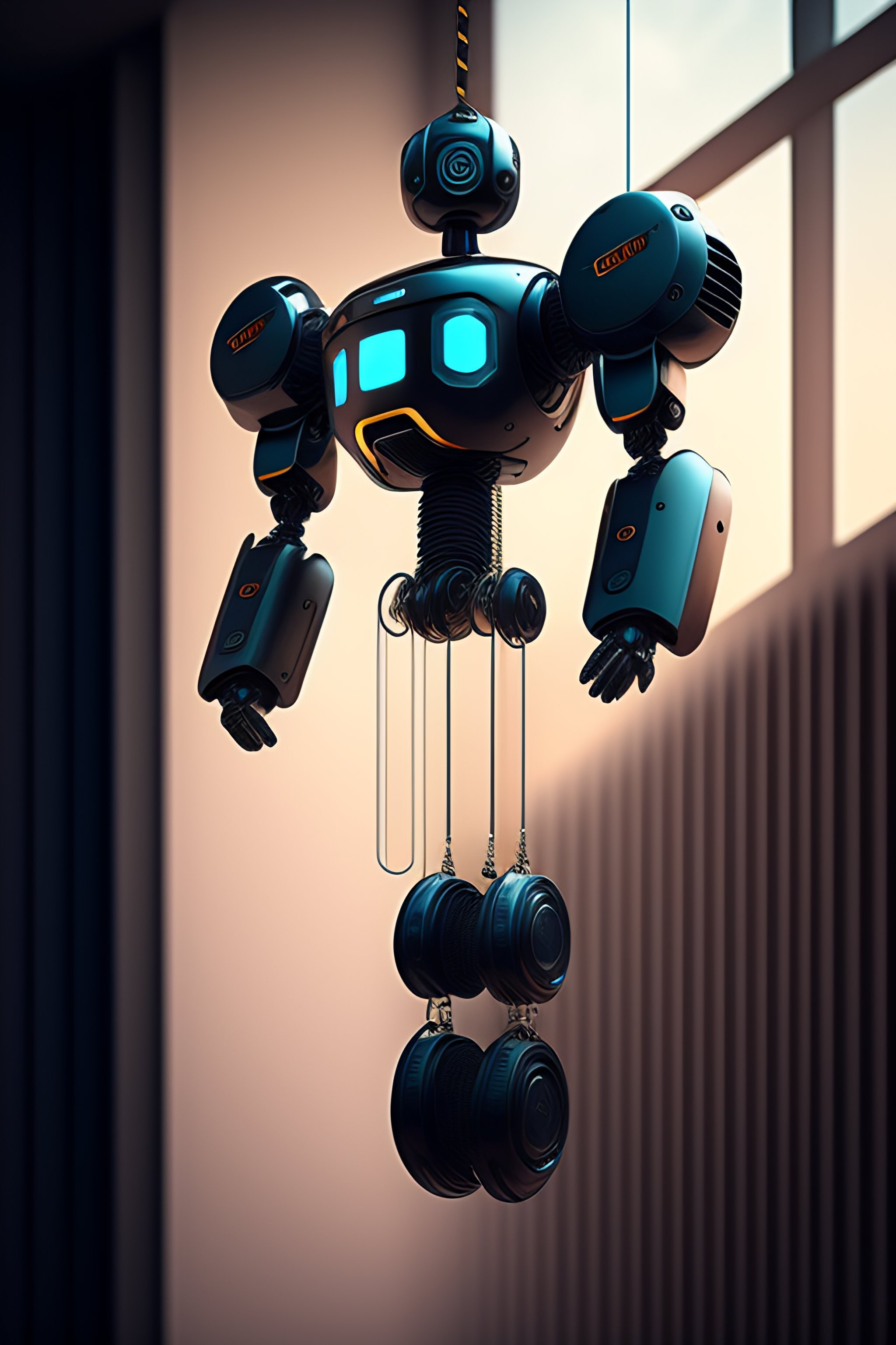 Lexica - An AI robot hanging in the gallows