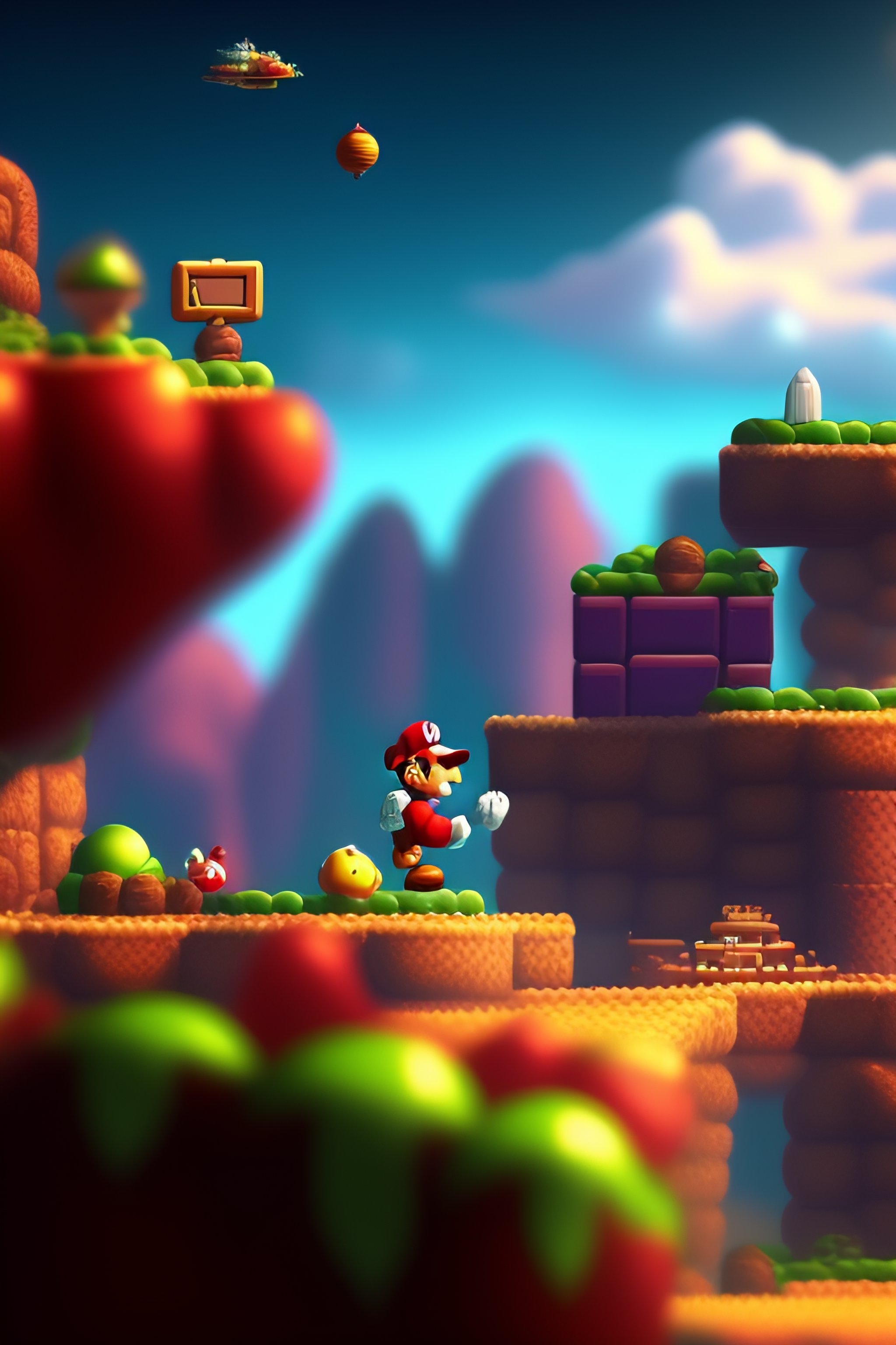 Lexica - Super Mario bebê 8k